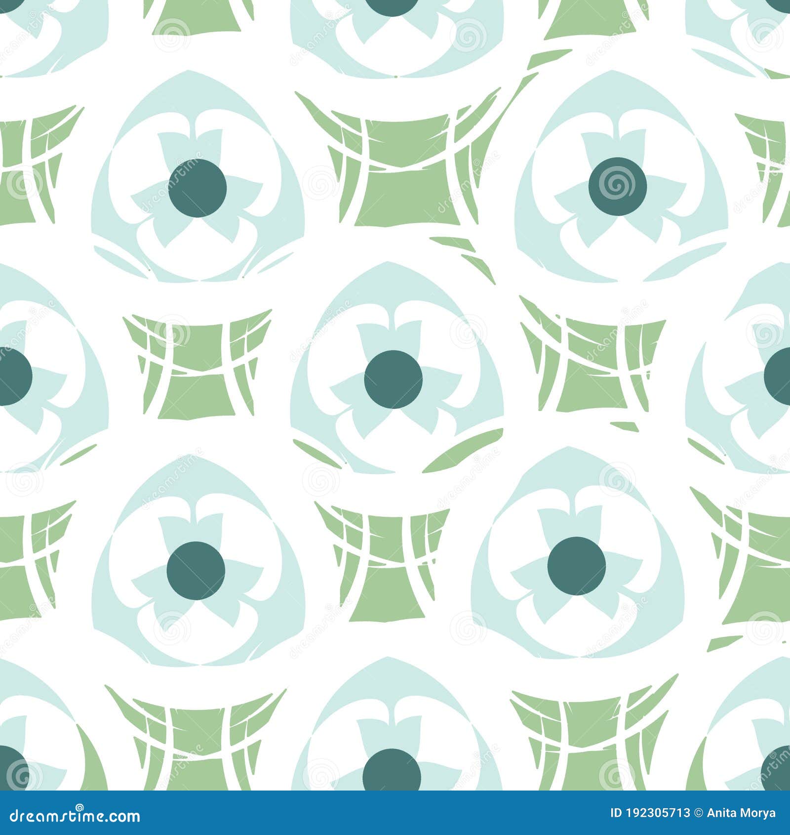 Bed Sheet Type Seamless Pattern Design Work Stock Illustration ...