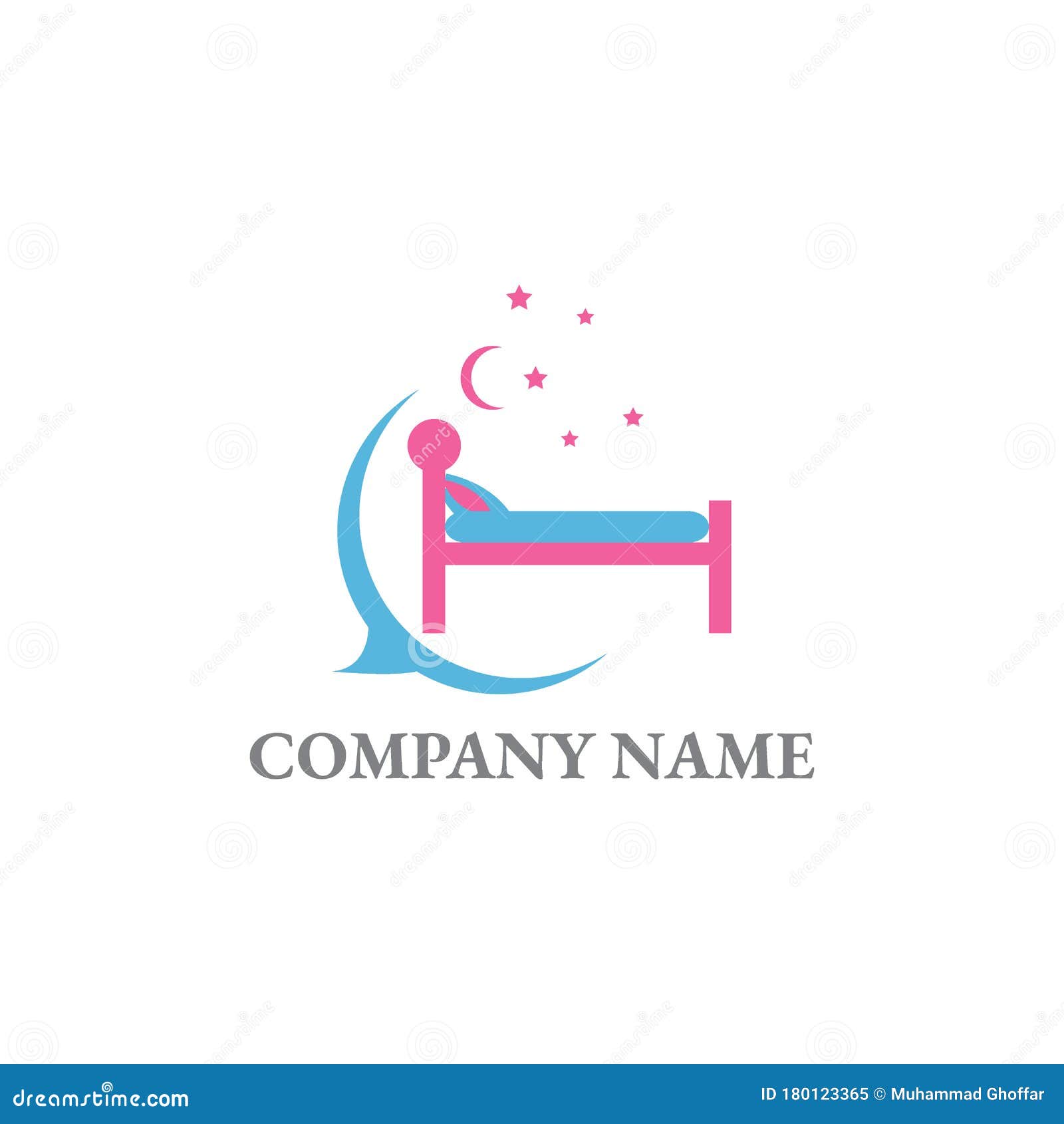 Bed and Sleep Logo Vector Inspiration Stock Vector - Illustration of ...