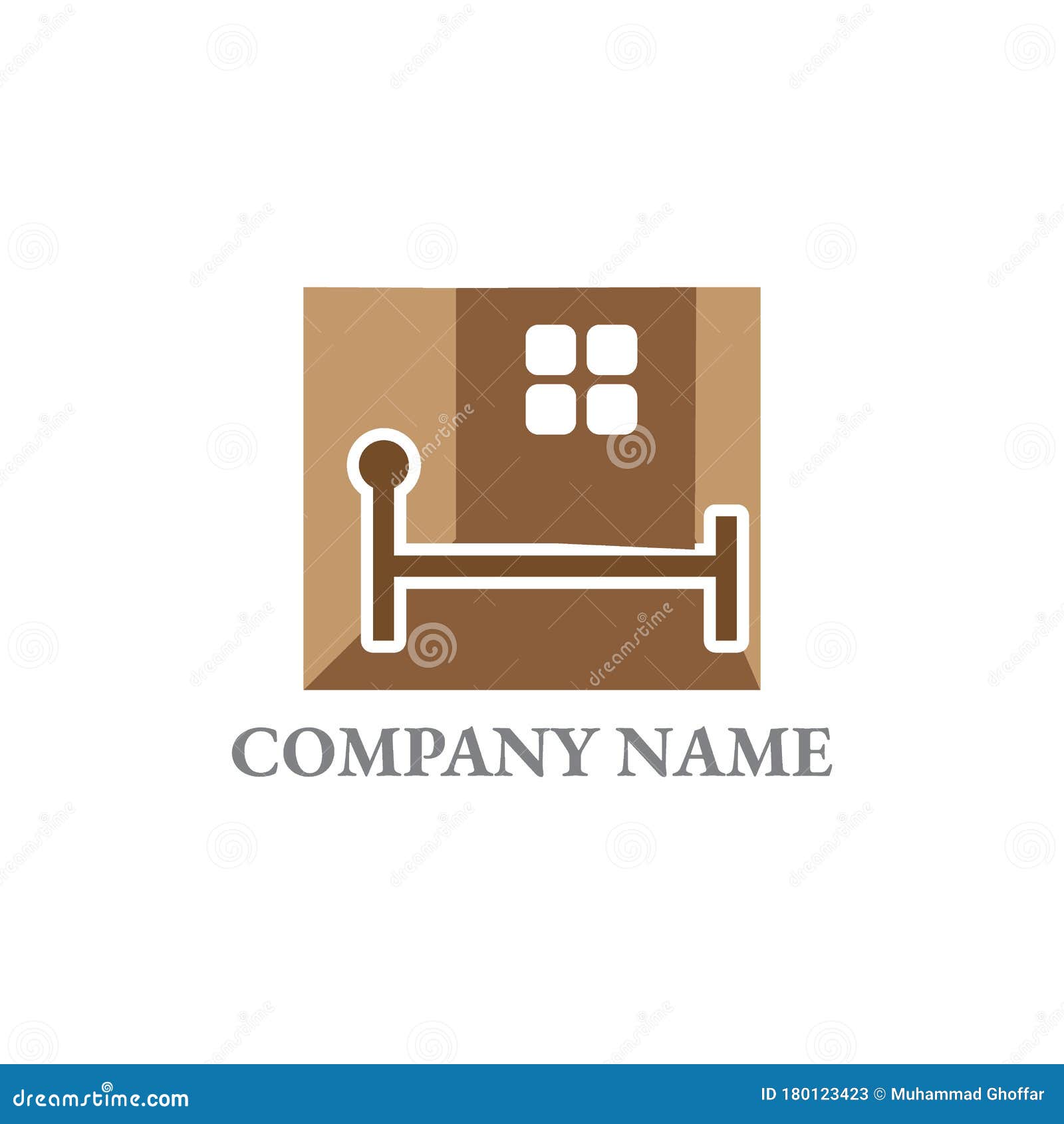 Bed and Sleep Logo Vector Inspiration Stock Vector - Illustration of ...