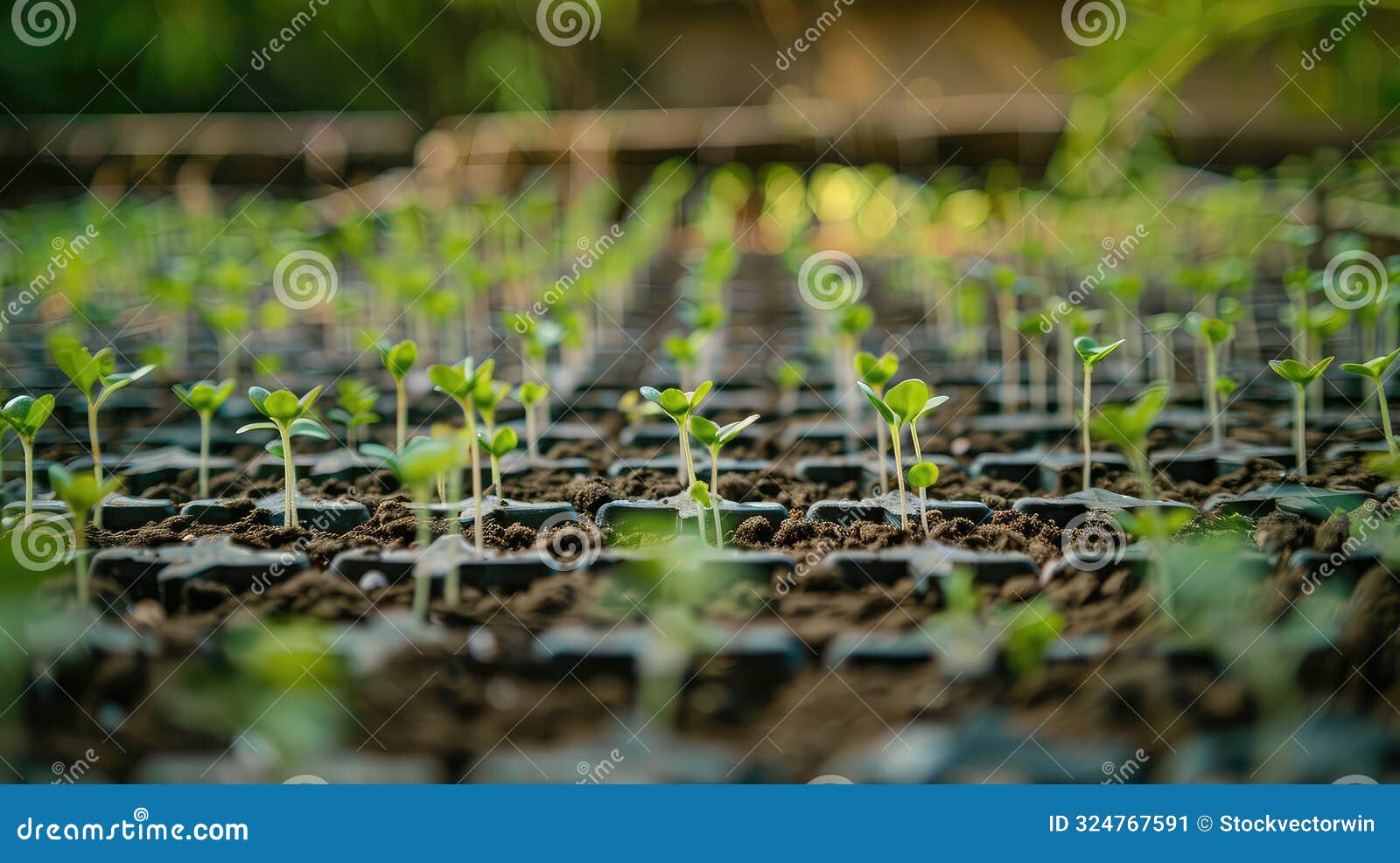 Planted Sprouting Seeds Stock Illustration | CartoonDealer.com #324901693