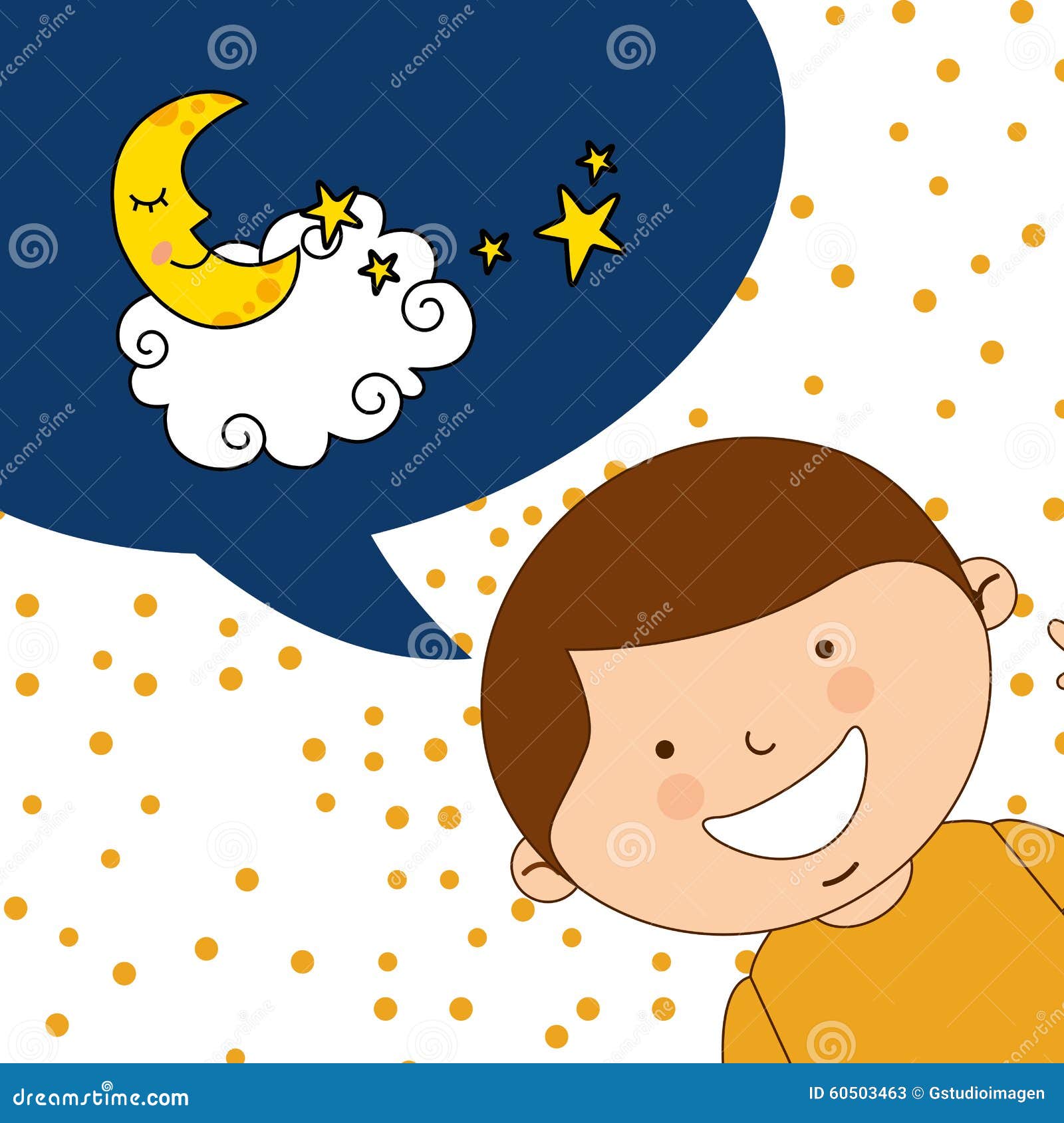 Bed time stock vector. Illustration of sleep, children - 60503463