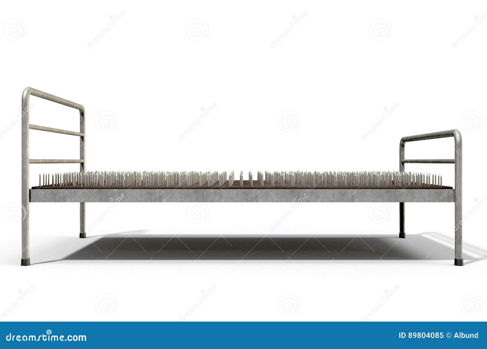 Bed van Spijkers stock illustratie. Illustration of proeven - 89804085