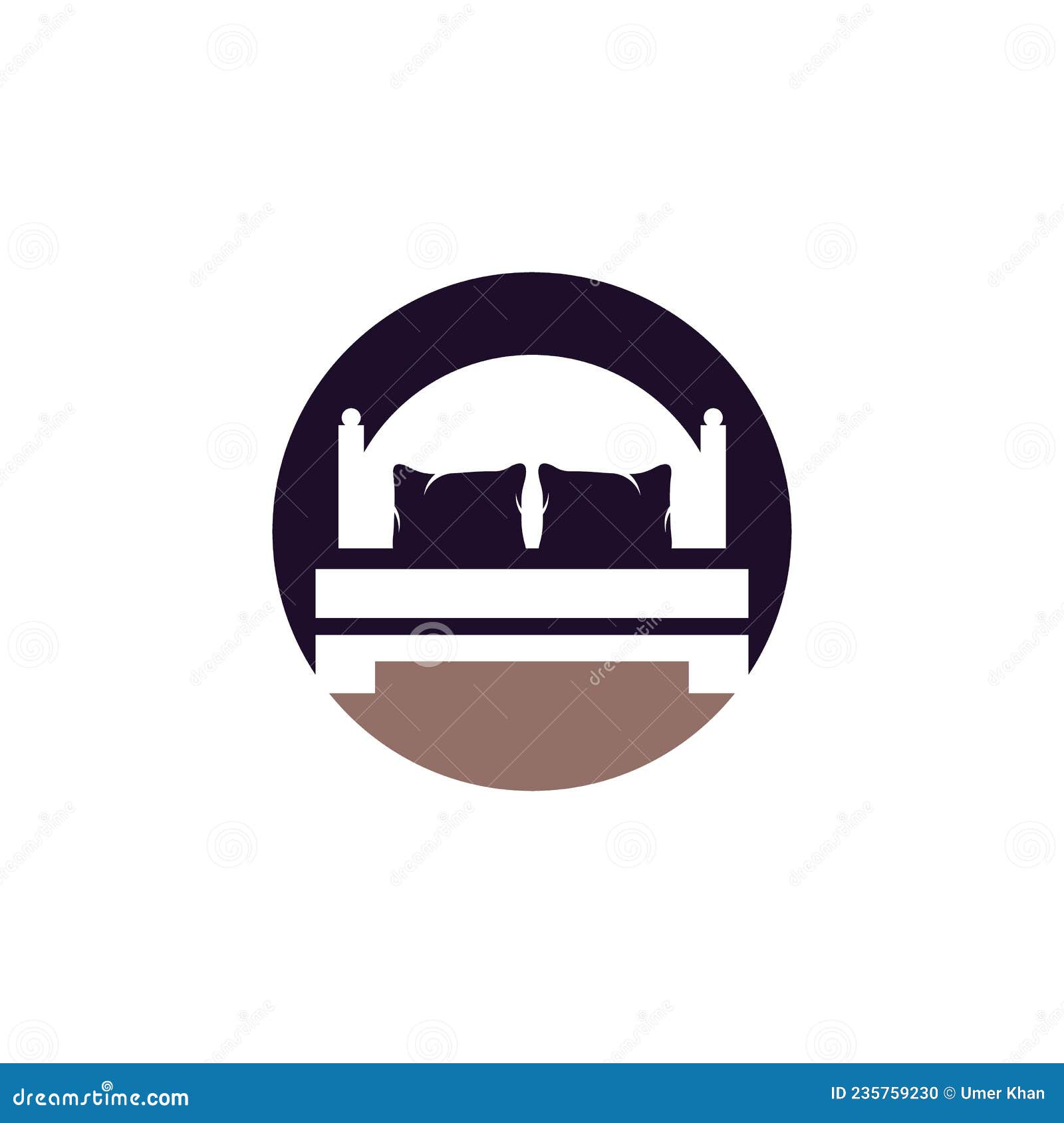 Bed Vector Logo Design. Bed Store Icon Logo Stock Vector - Illustration ...