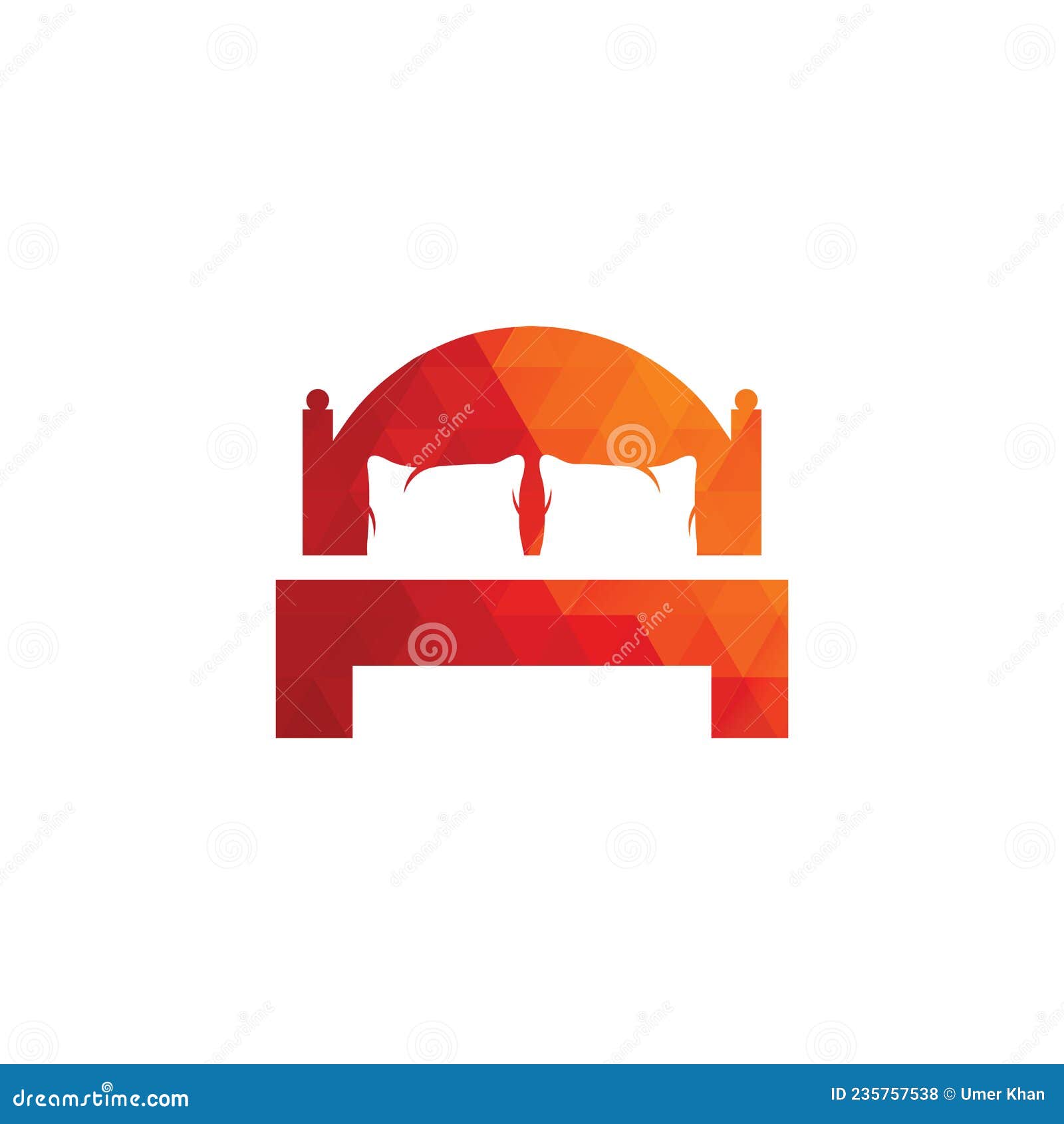 Bed Vector Logo Design. Bed Store Icon Logo Stock Vector - Illustration ...