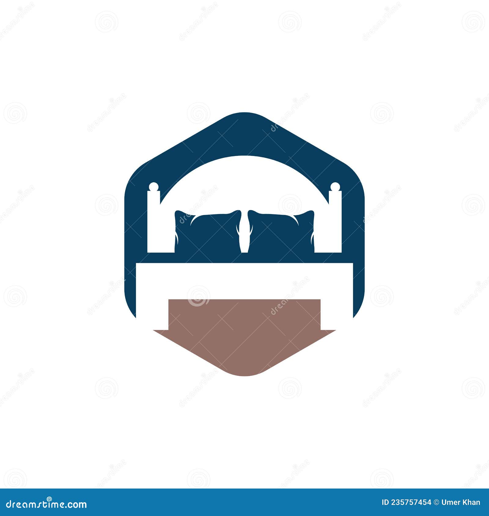 Bed Vector Logo Design. Bed Store Icon Logo Stock Vector - Illustration ...