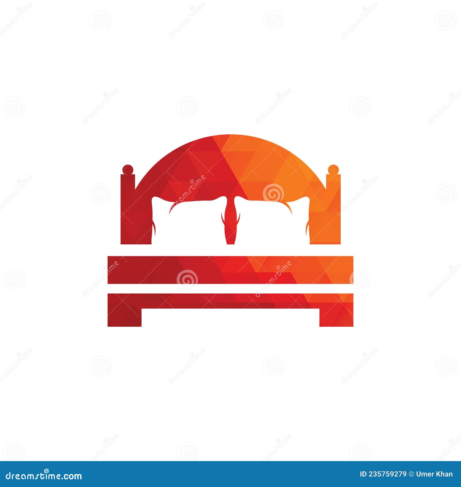 Bed Vector Logo Design. Bed Store Icon Logo Stock Vector - Illustration ...