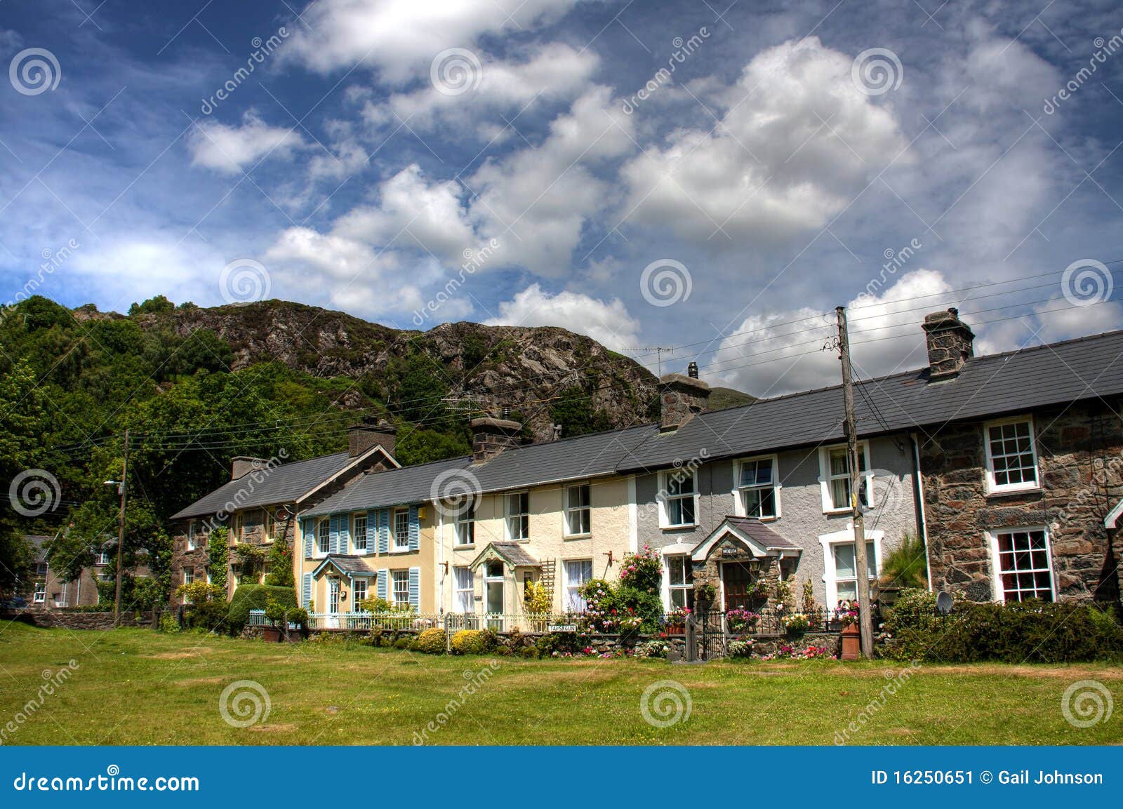 Beddgelert Views stock image. Image of village, snowdonia - 16250651