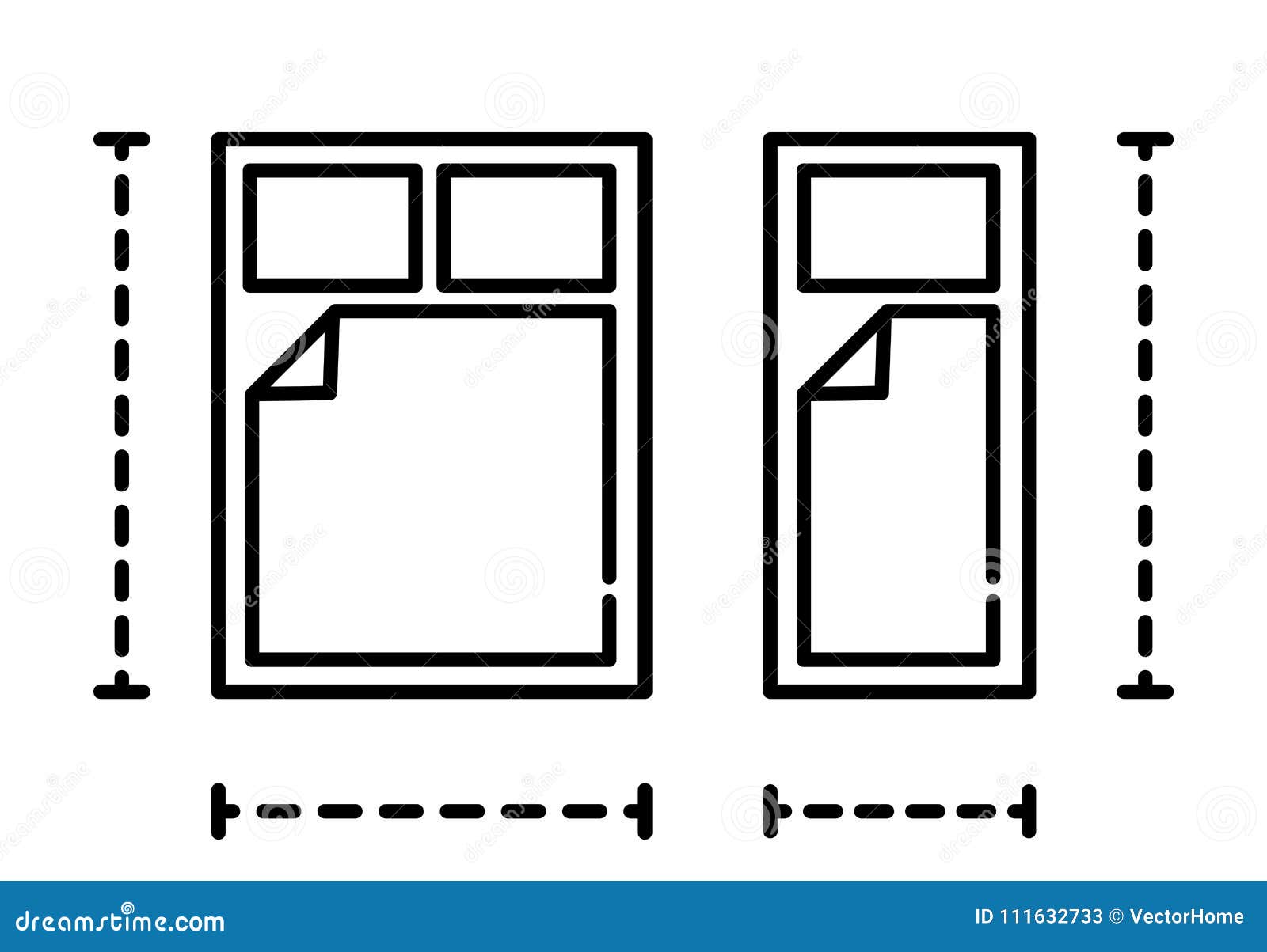 Bedding Icon, Bed Set Icon, Vector Illustration Stock Vector ...