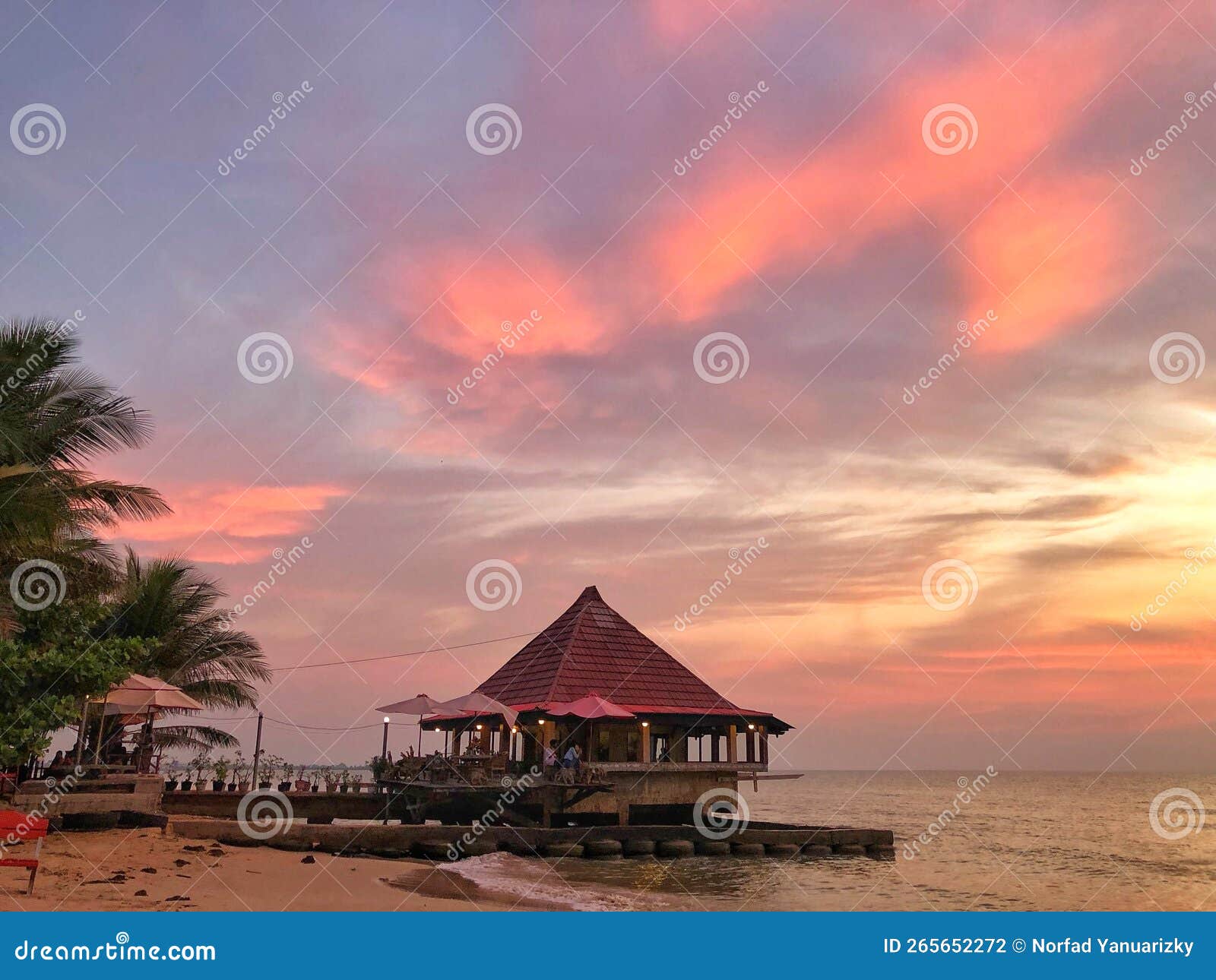Bedono Beach Central Java Holiday Panorama Culture of Indonesian Stock ...
