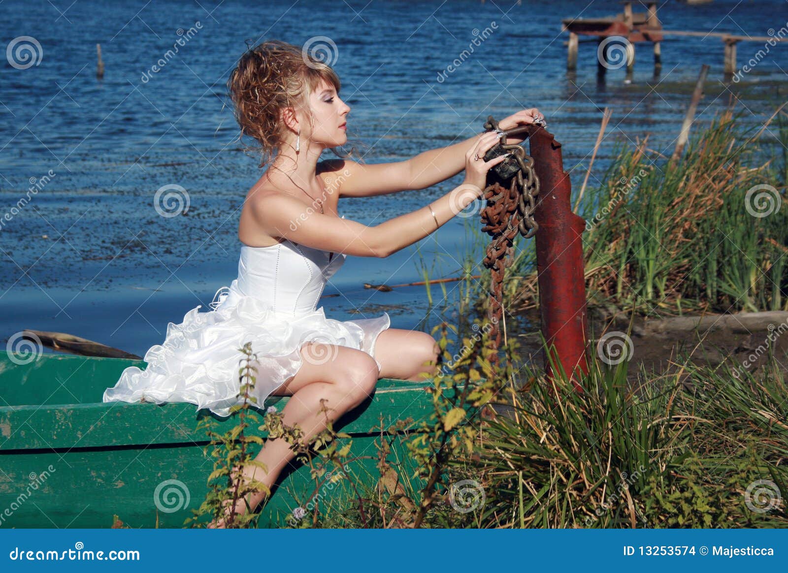 Bedridden bride stock photo. Image of charming, happiness - 13253574