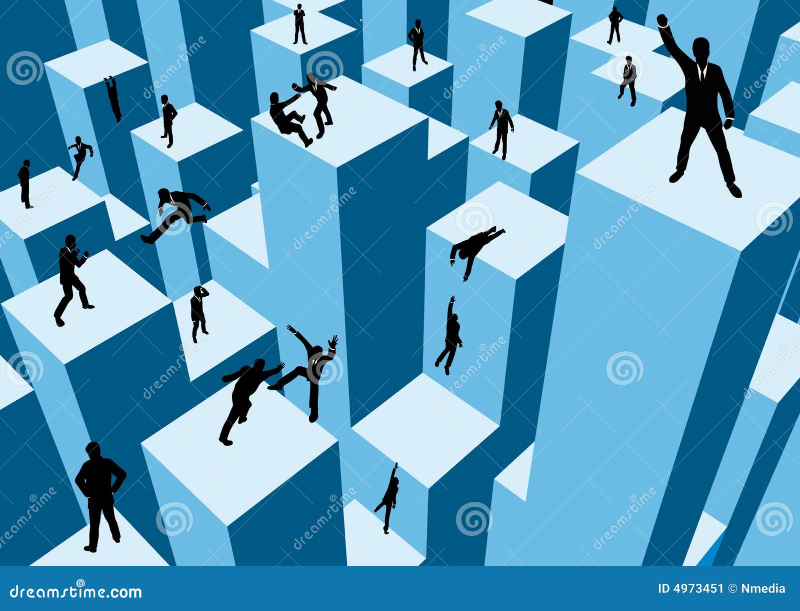 Bedrijfs Concurrentie stock illustratie. Illustration of moeilijk - 4973451