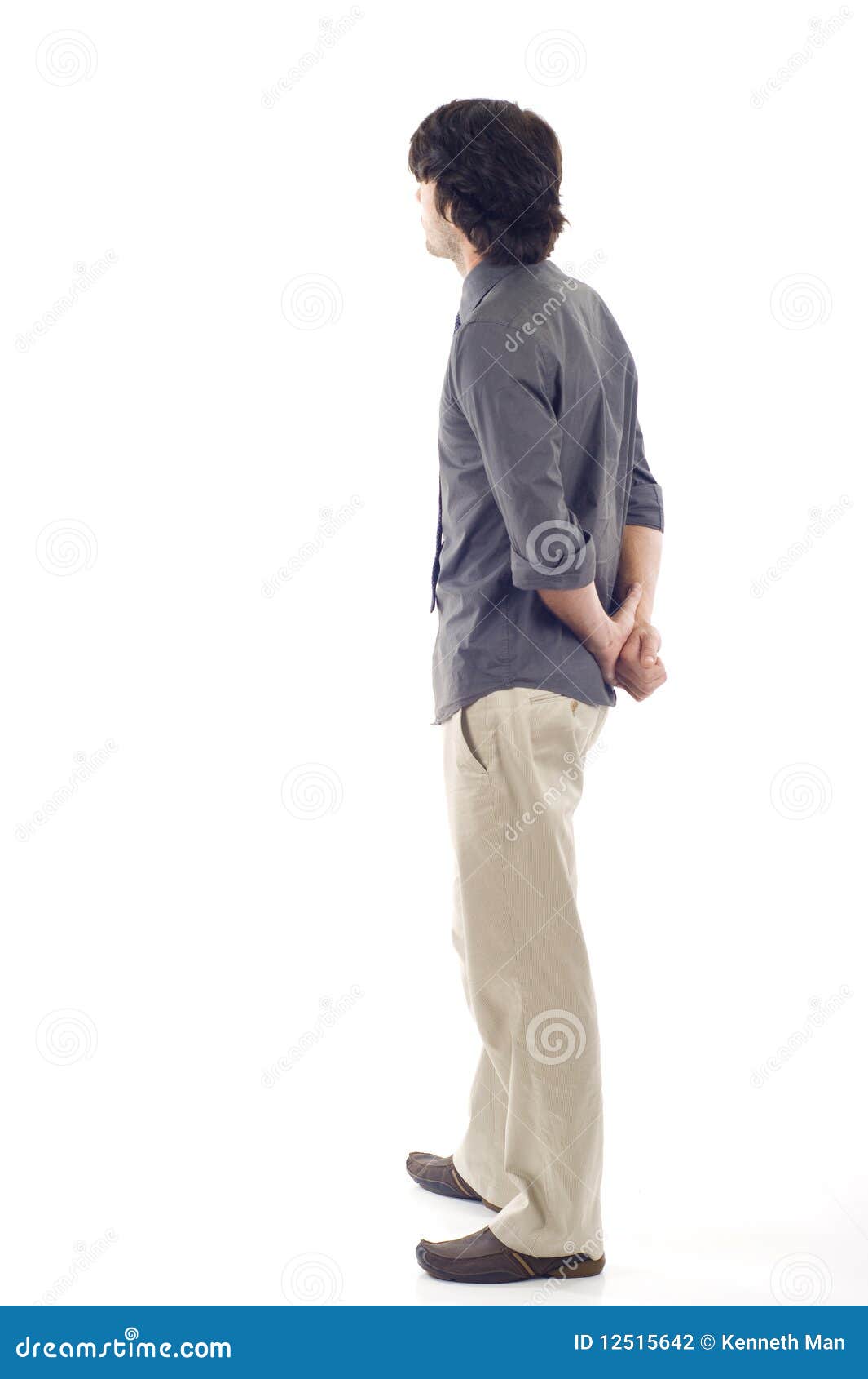 Bedrijfs Mens Van Het Achter Kijken Stock Foto - Image of band, mensen ...