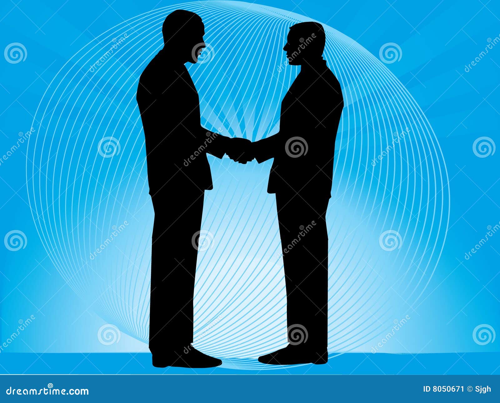 Bedrijfs Mensen Die Handen Schudden Vector Illustratie - Illustration ...