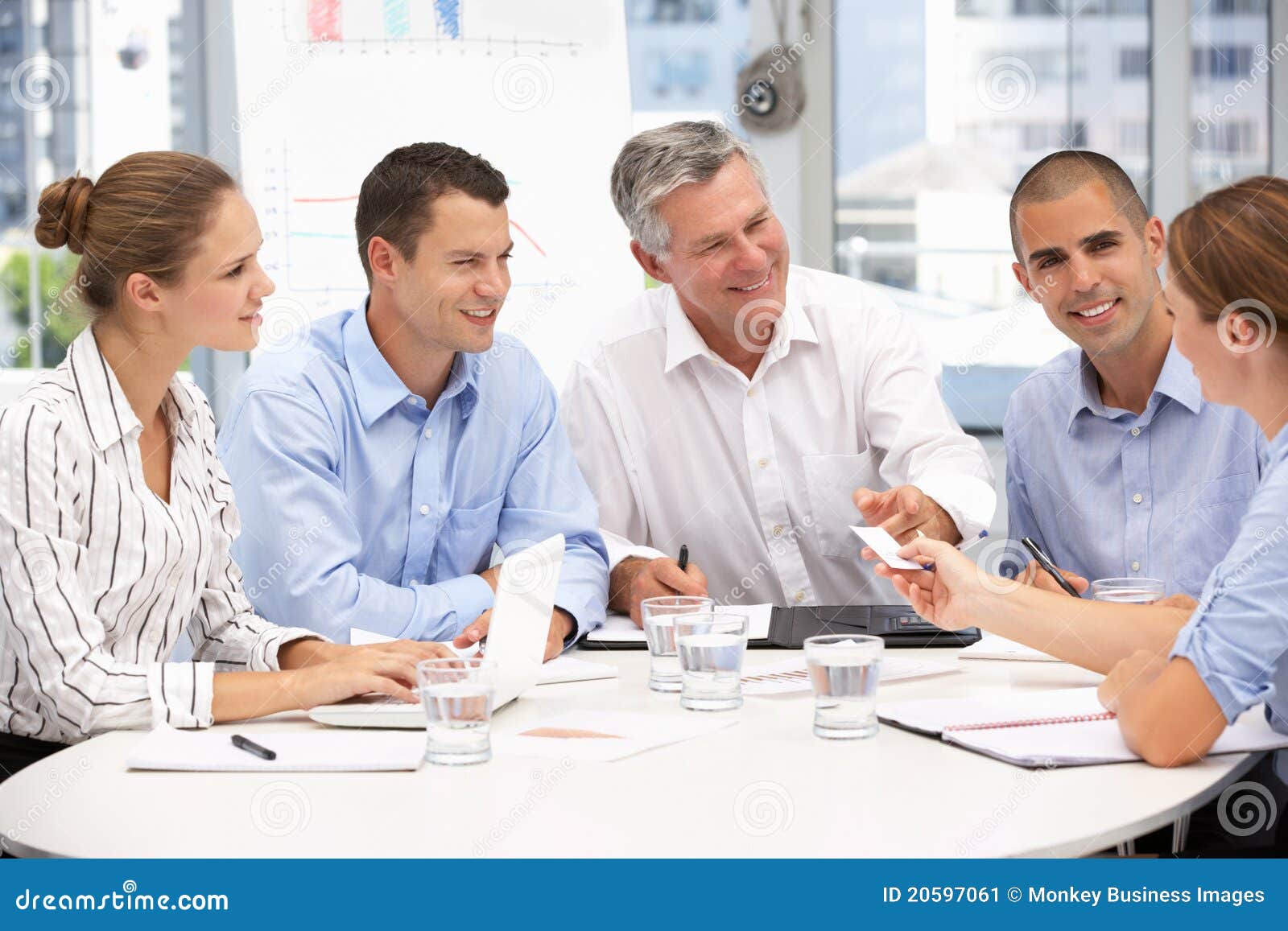 Bedrijfs Mensen in Vergadering Stock Afbeelding - Image of informeel ...