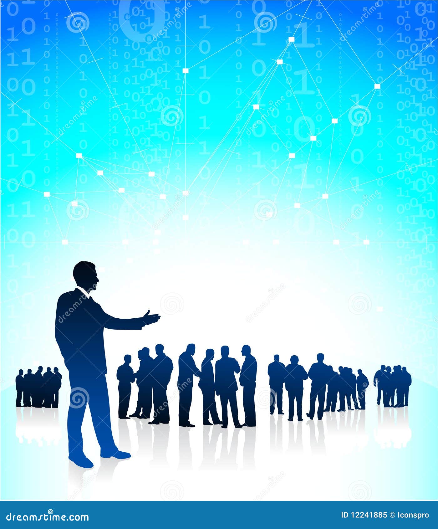 Bedrijfs MensenCEO Het Voorstellen Vector Illustratie - Illustration of ...