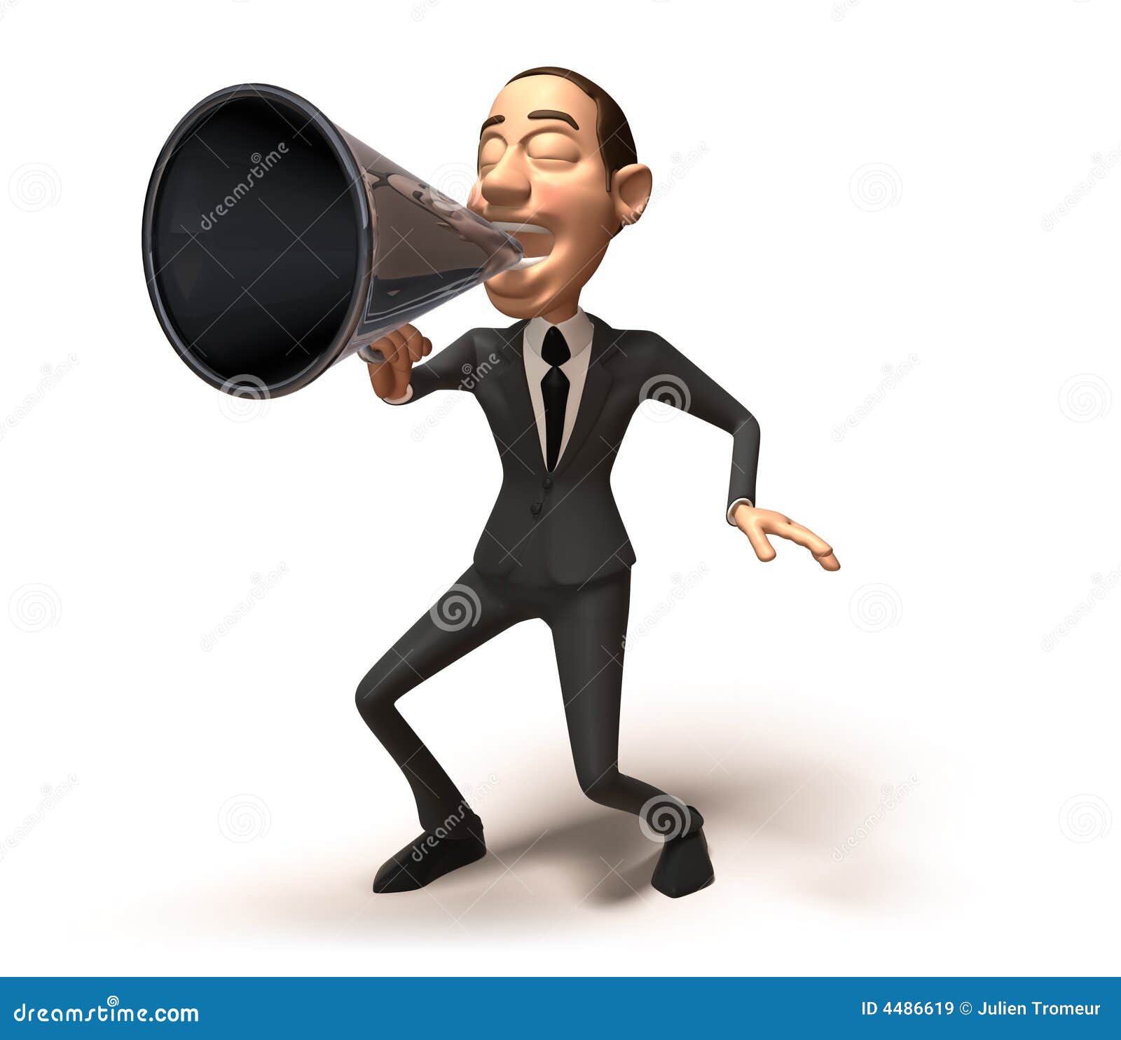 Bedrijfs spreker stock illustratie. Illustration of bespreking - 4486619