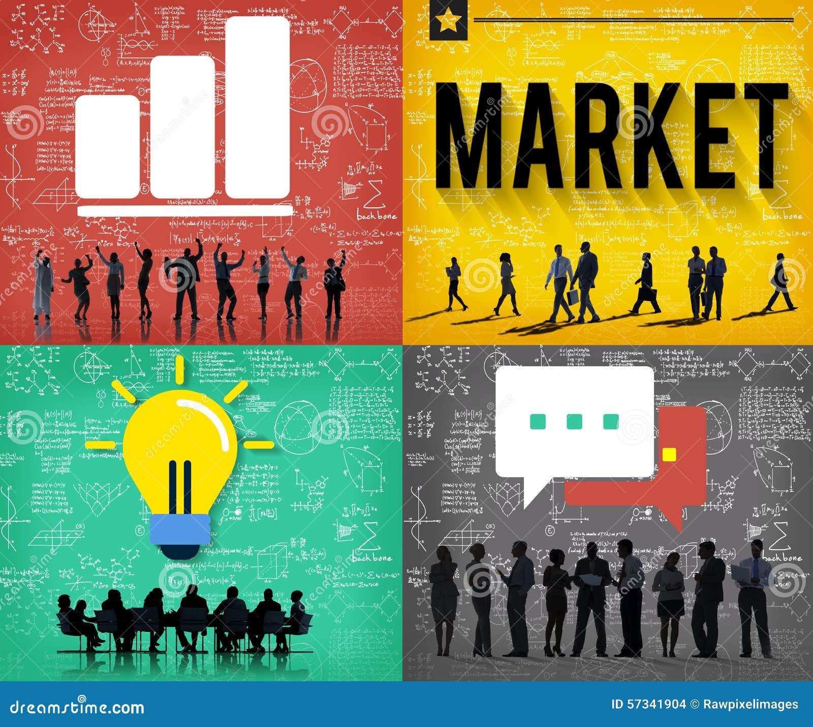 Bedrijfsmarkt Marketing Het Kopen Het Concept Van De Consument Stock ...