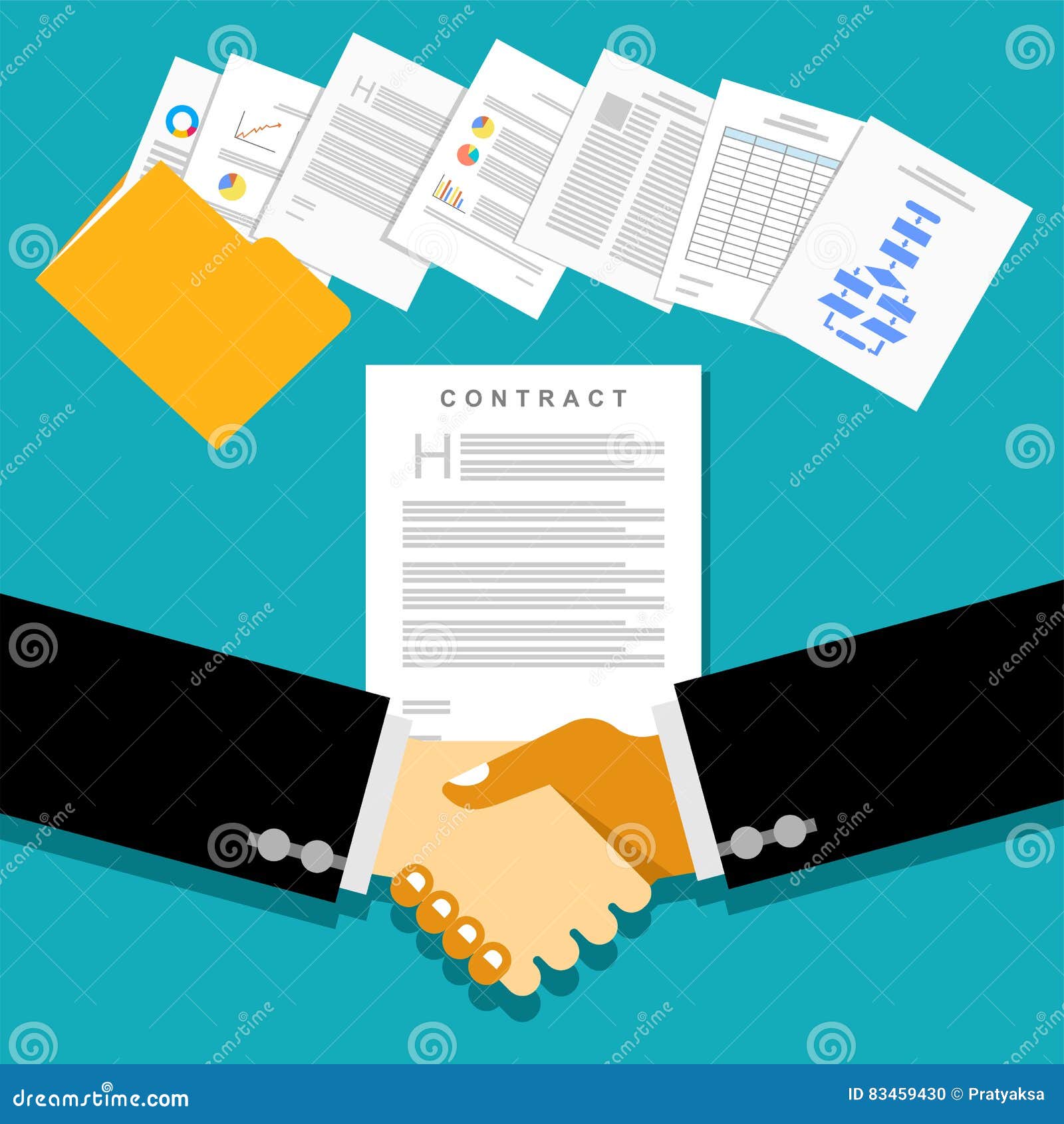 Bedrijfsvennootschapvergadering Met Documentcontracten of ...