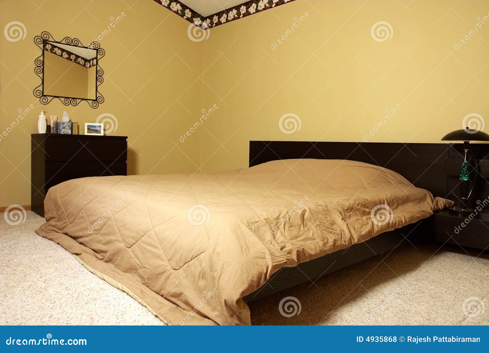 Bedroom stock photo. Image of beautiful, pillows, furniture - 4935868