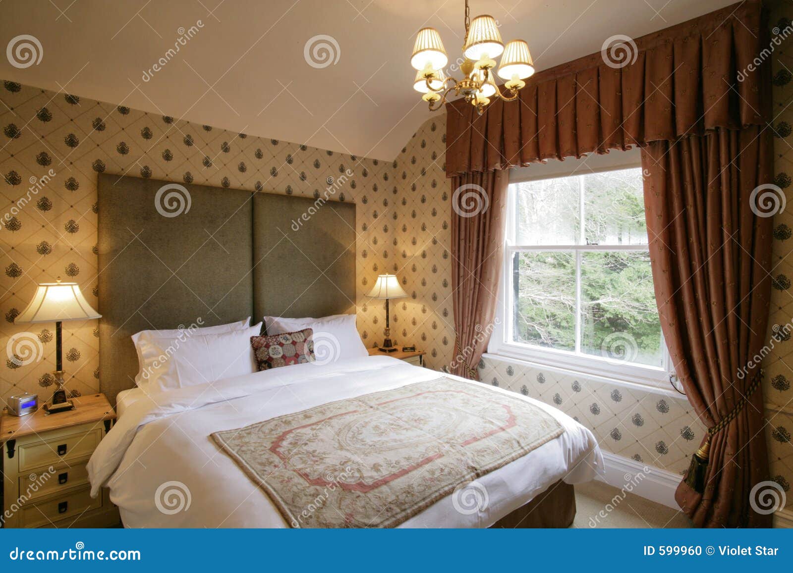 Bedroom stock photo. Image of sumptuous, interior, house - 599960