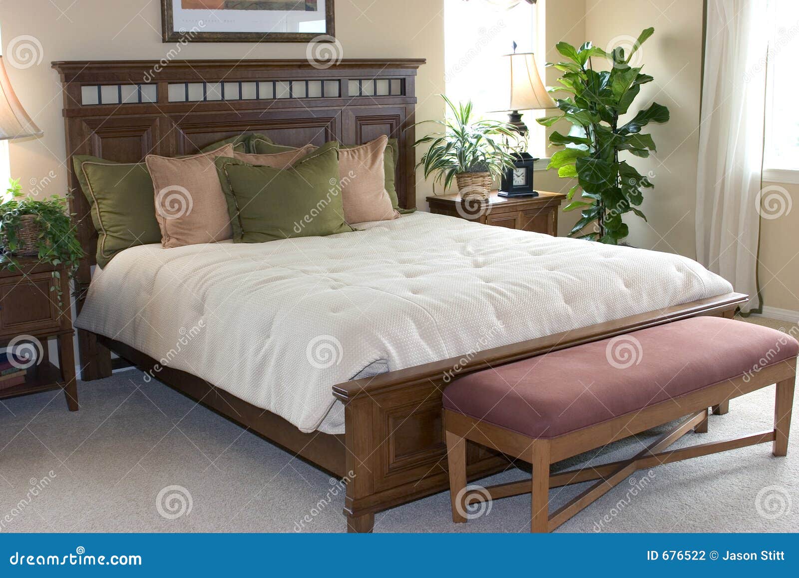 Bedroom stock photo. Image of homes, design, inside, room - 676522