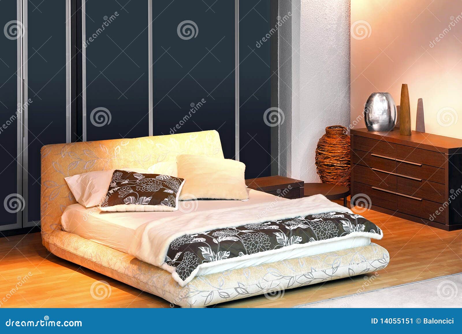 Bedroom angle stock image. Image of pillows, bedding - 14055151