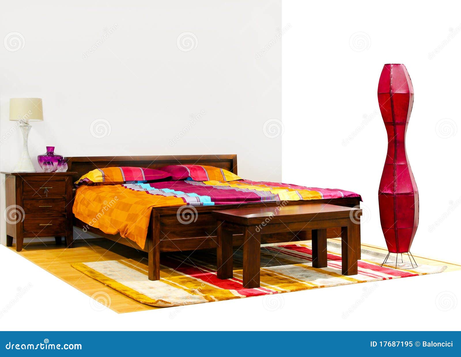 Bedroom angle stock image. Image of indoors, bedroom - 17687195