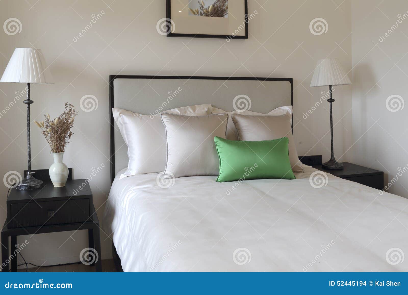 The bedroom clean and tidy stock photo. Image of wiring - 52445194