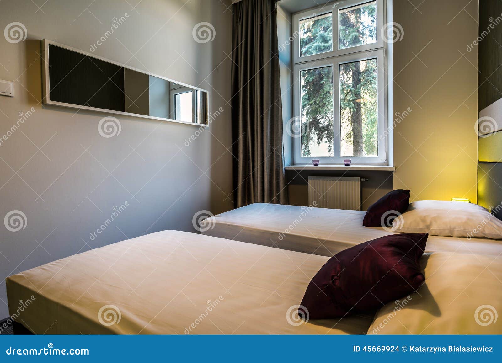 Bedroom for a Couple of Friends Stock Photo - Image of hotel, elegant ...