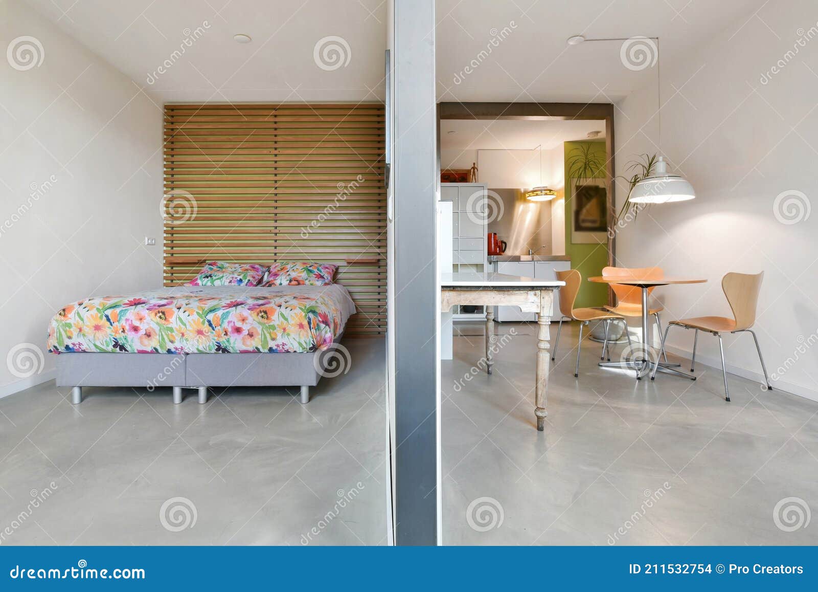 Bedroom and dining room stock photo. Image of chair - 211532754
