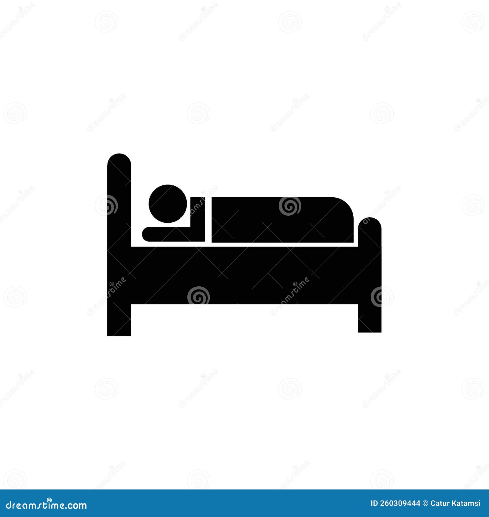 Bedroom Icon Logo Vector Design Stock Illustration - Illustration of ...