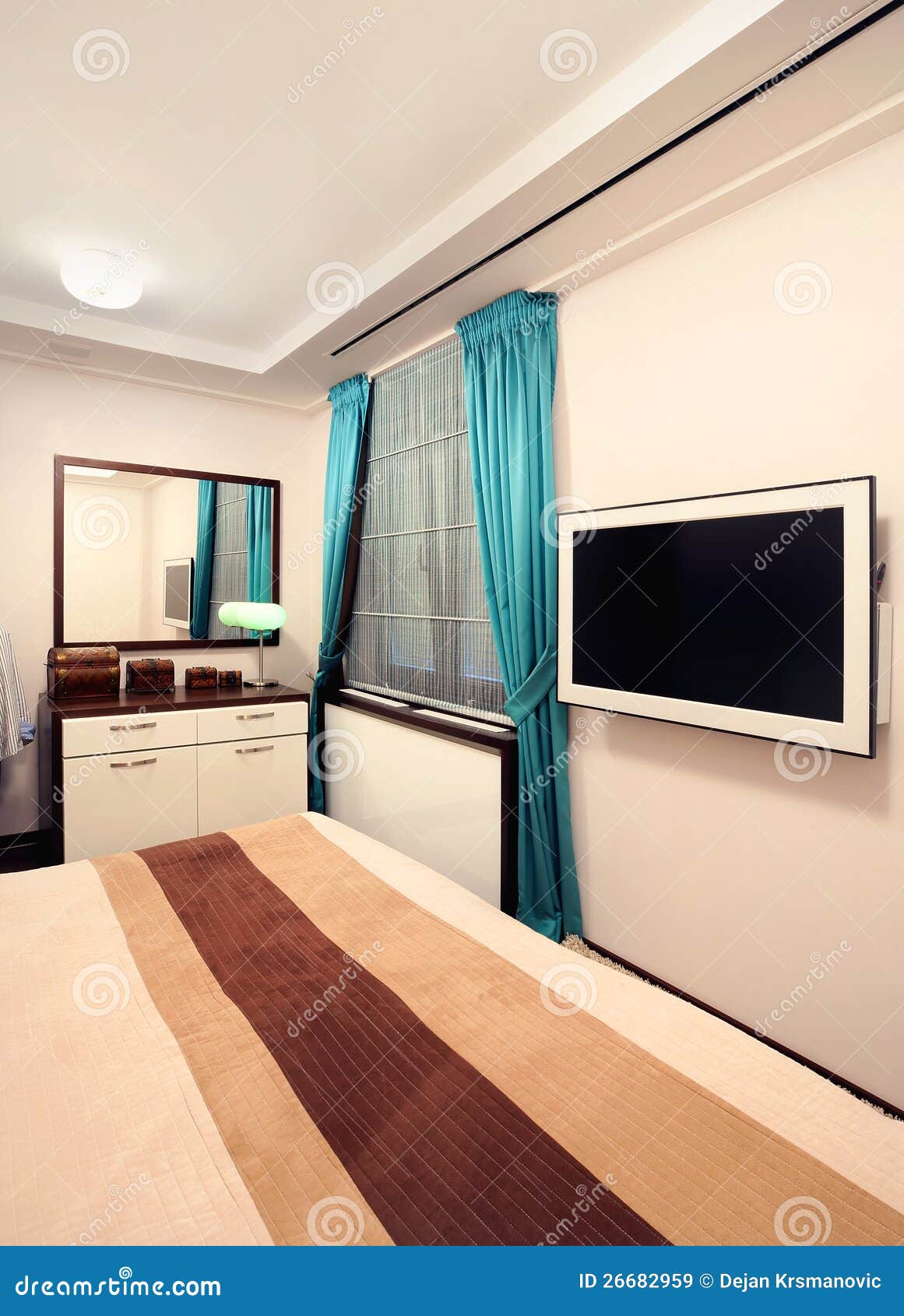 Bedroom interior stock image. Image of interior, apartment - 26682959