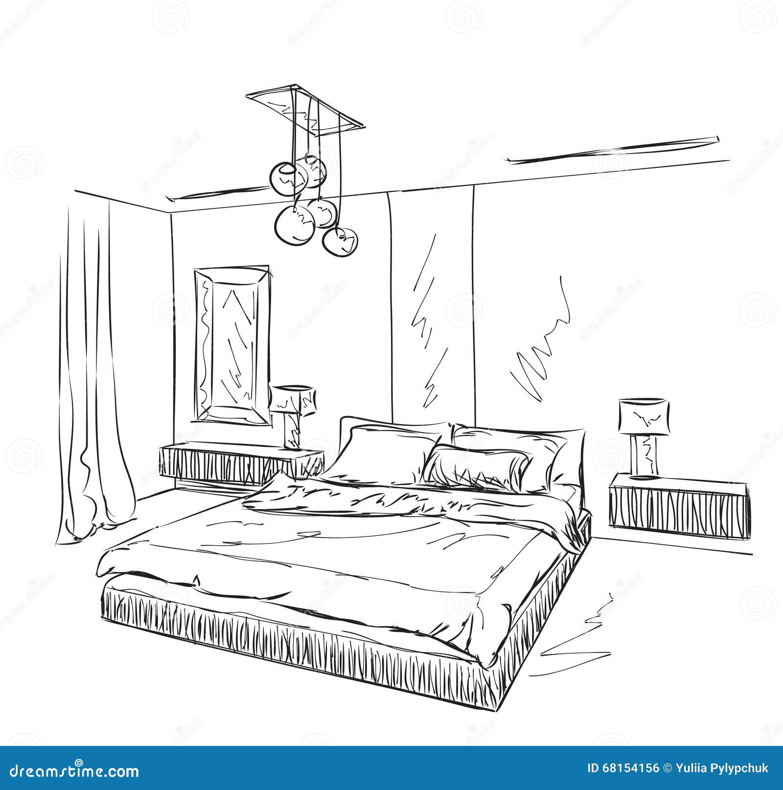 Modern Bedroom Coloring Pages