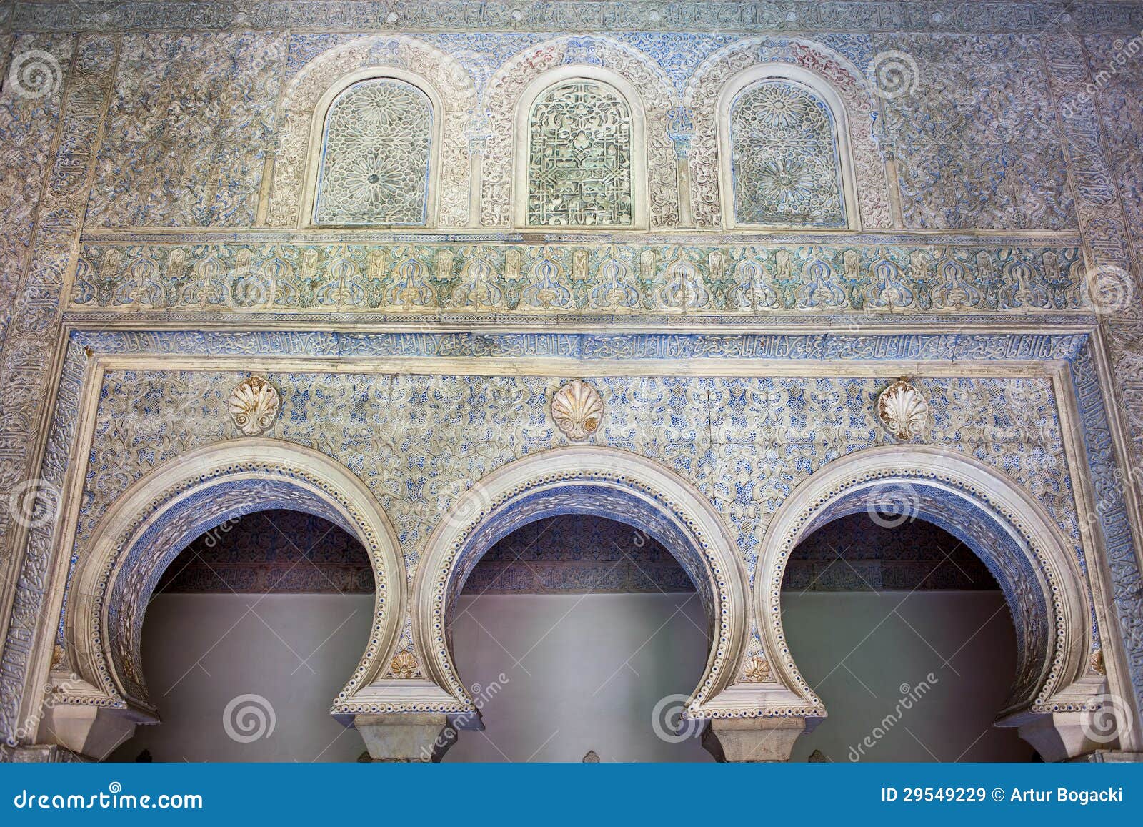 Bedroom of the Moorish Kings in Real Alcazar Stock Image - Image of ...