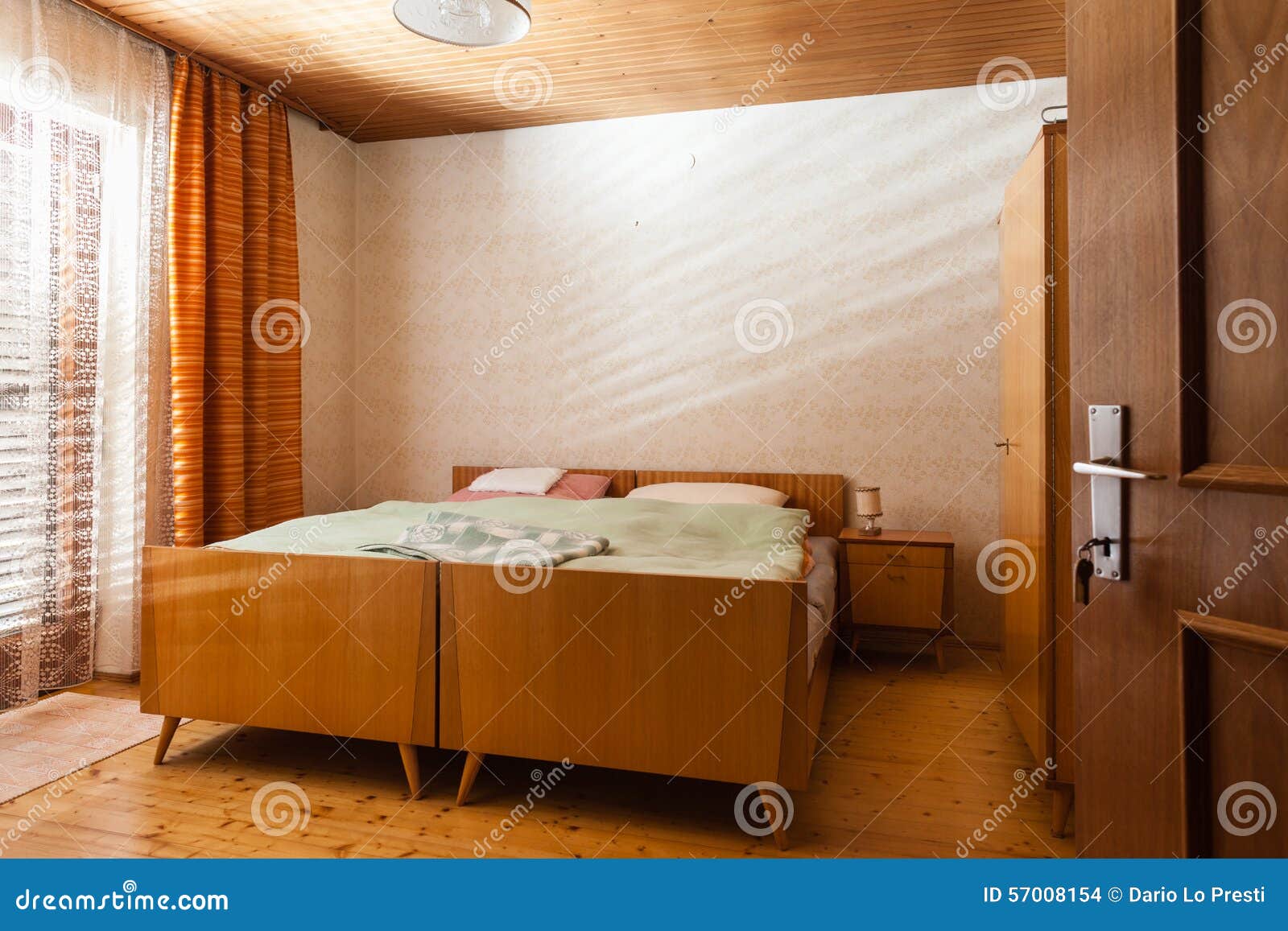 Bedroom in the morning stock photo. Image of bedding - 57008154