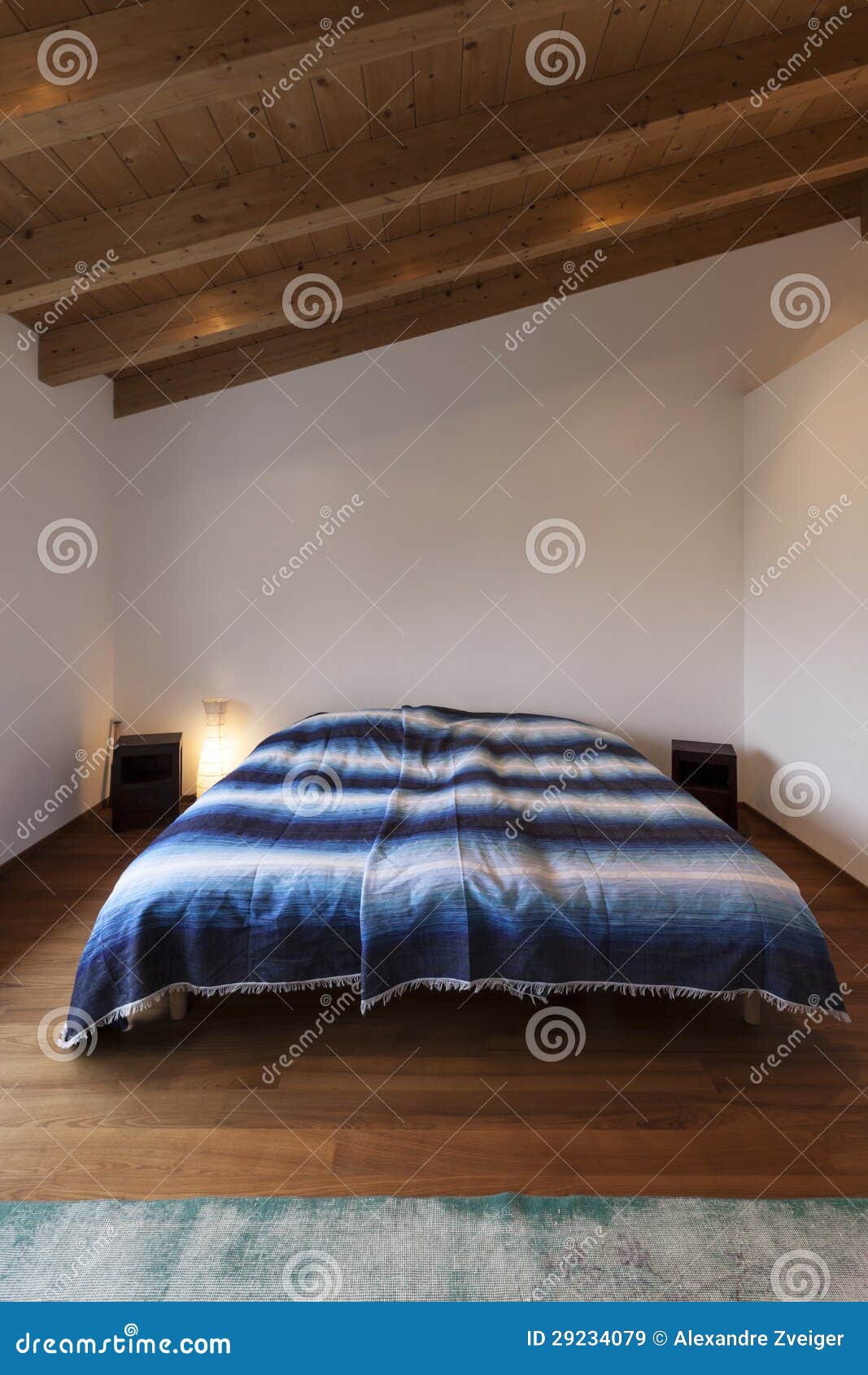 Bedroom by night stock image. Image of hotel, beam, view - 29234079