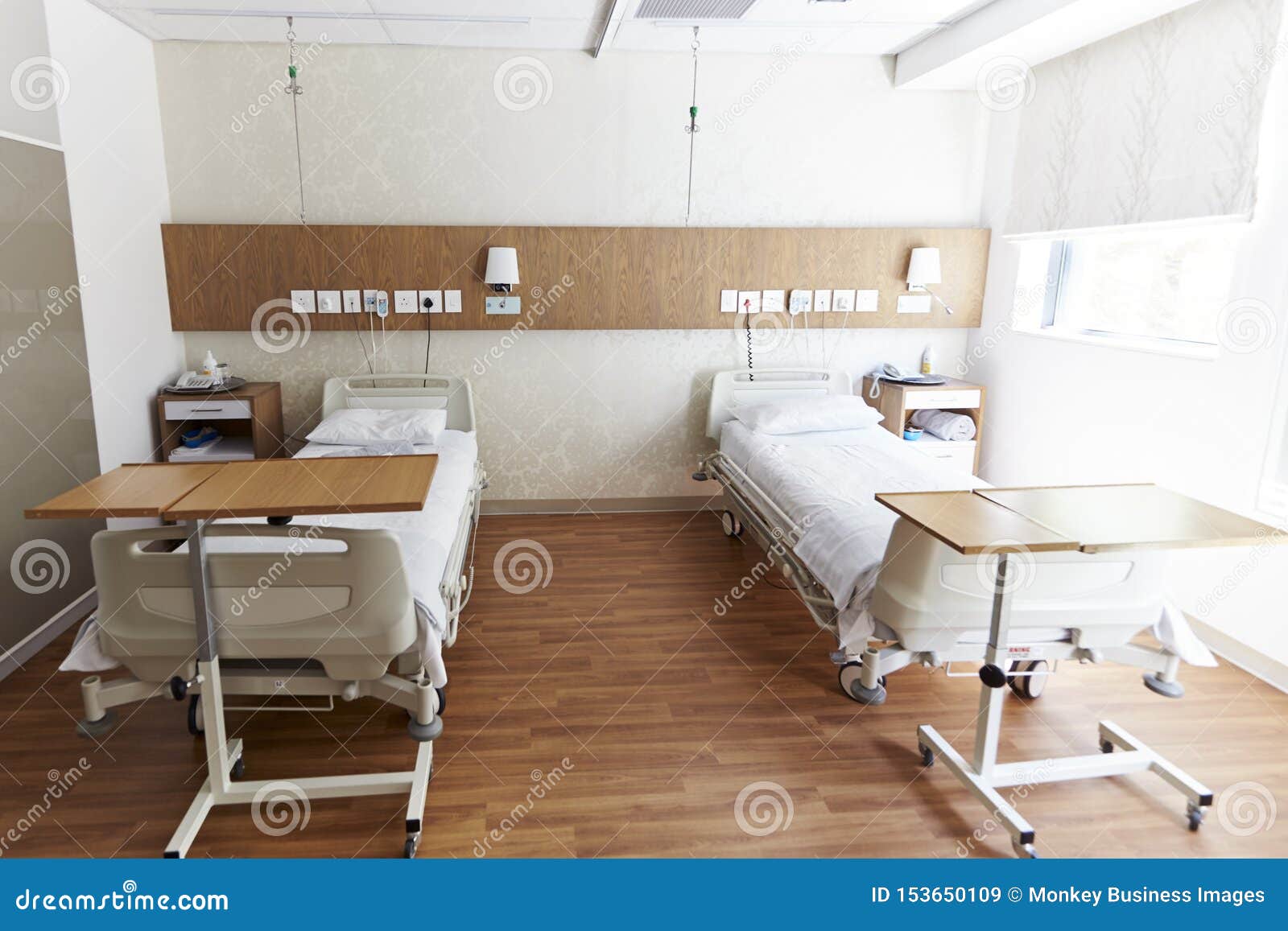Beds in Empty Hospital Ward Stock Image - Image of hospital, indoors ...