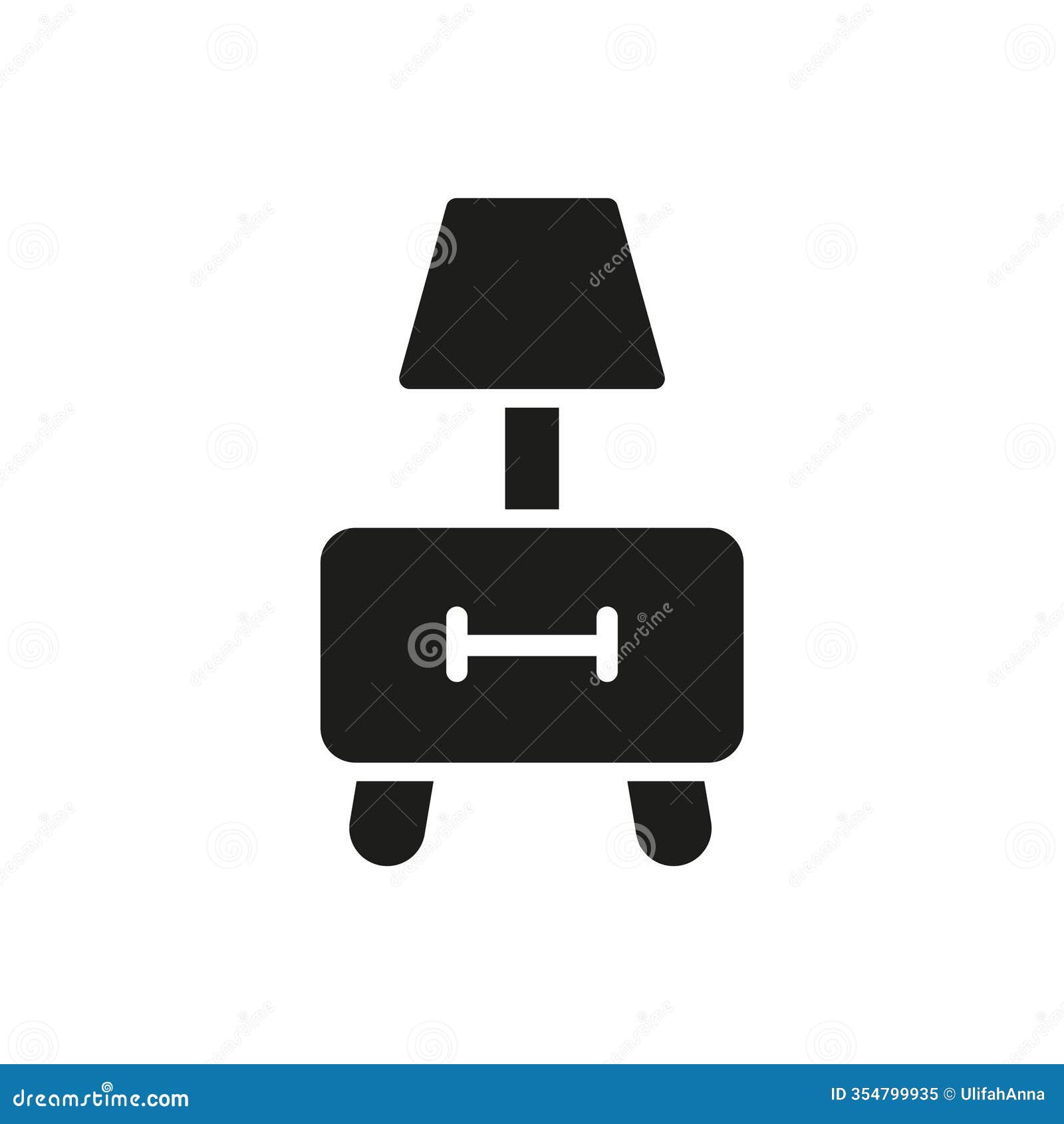Bedside Table Icon Vector Basic Design Simple and Modern Stock ...