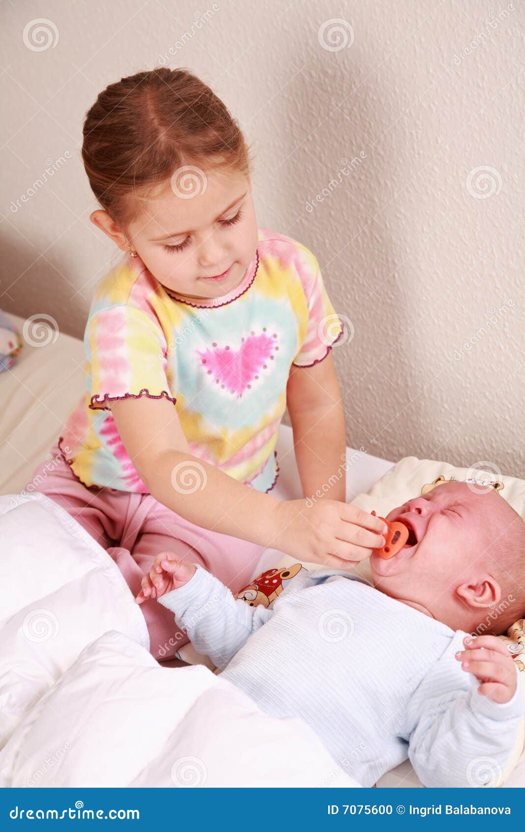 Bedtime stock photo. Image of baby, sleepy, angel, crying - 7075600