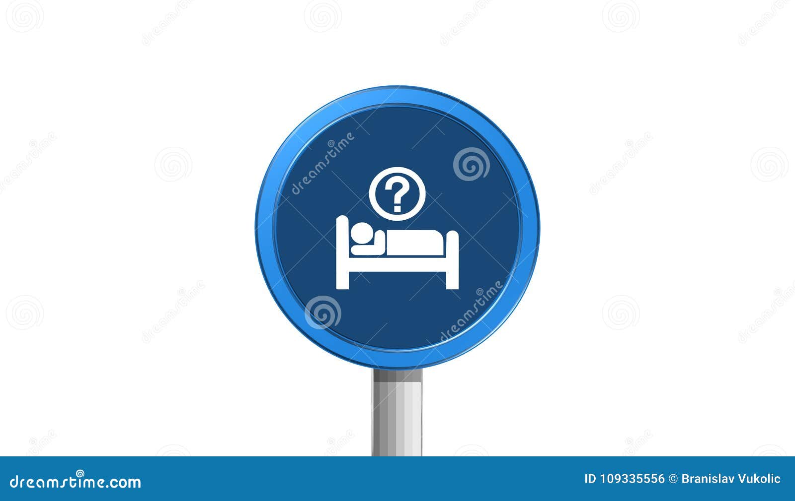 Bedtime Icon,sign,3D Illustration,best Icon Stock Illustration ...