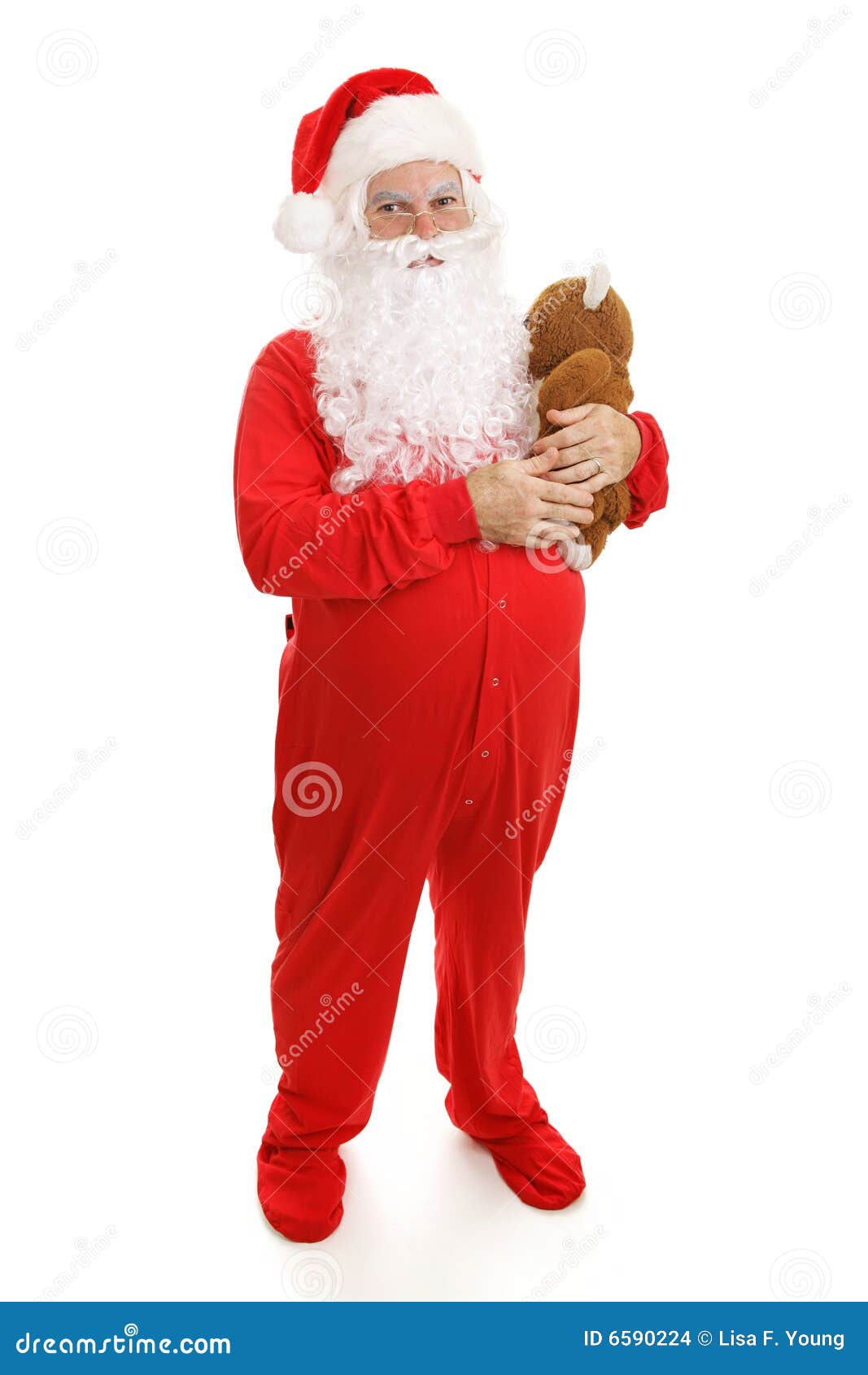 Bedtime Santa Claus stock photo. Image of traditional - 6590224