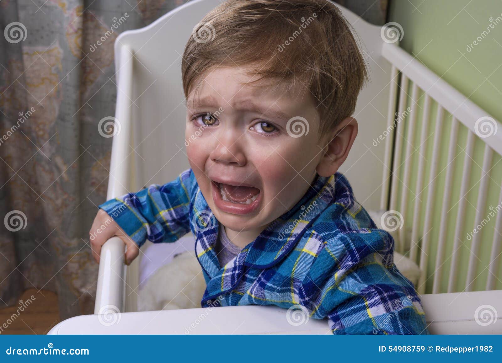 Bedtime tears stock image. Image of pyjama, refuse, expression - 54908759