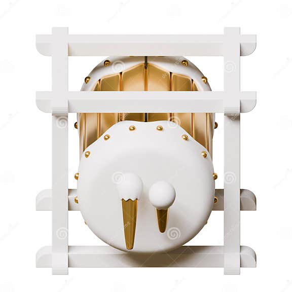 Bedug 3D Render Design Element Top View Stock Illustration ...