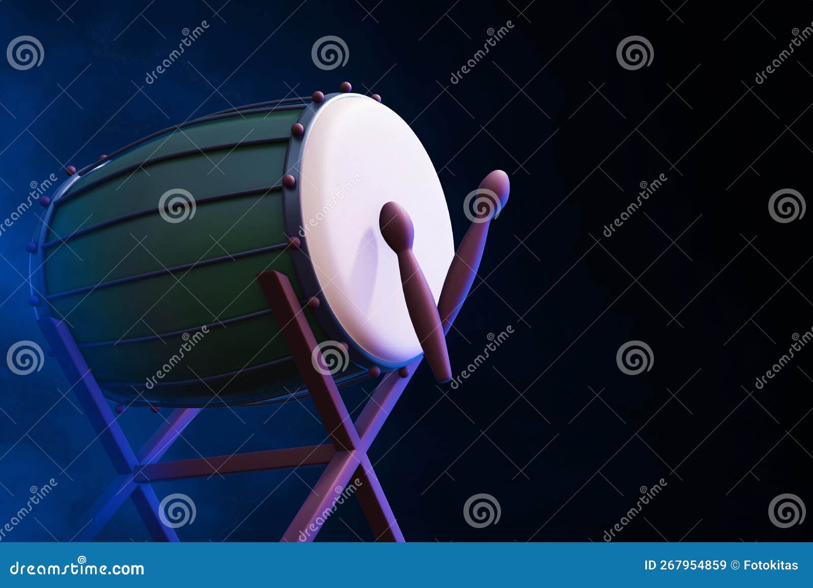 Bedug Drum on 3d Illustrations Stock Illustration - Illustration of ...