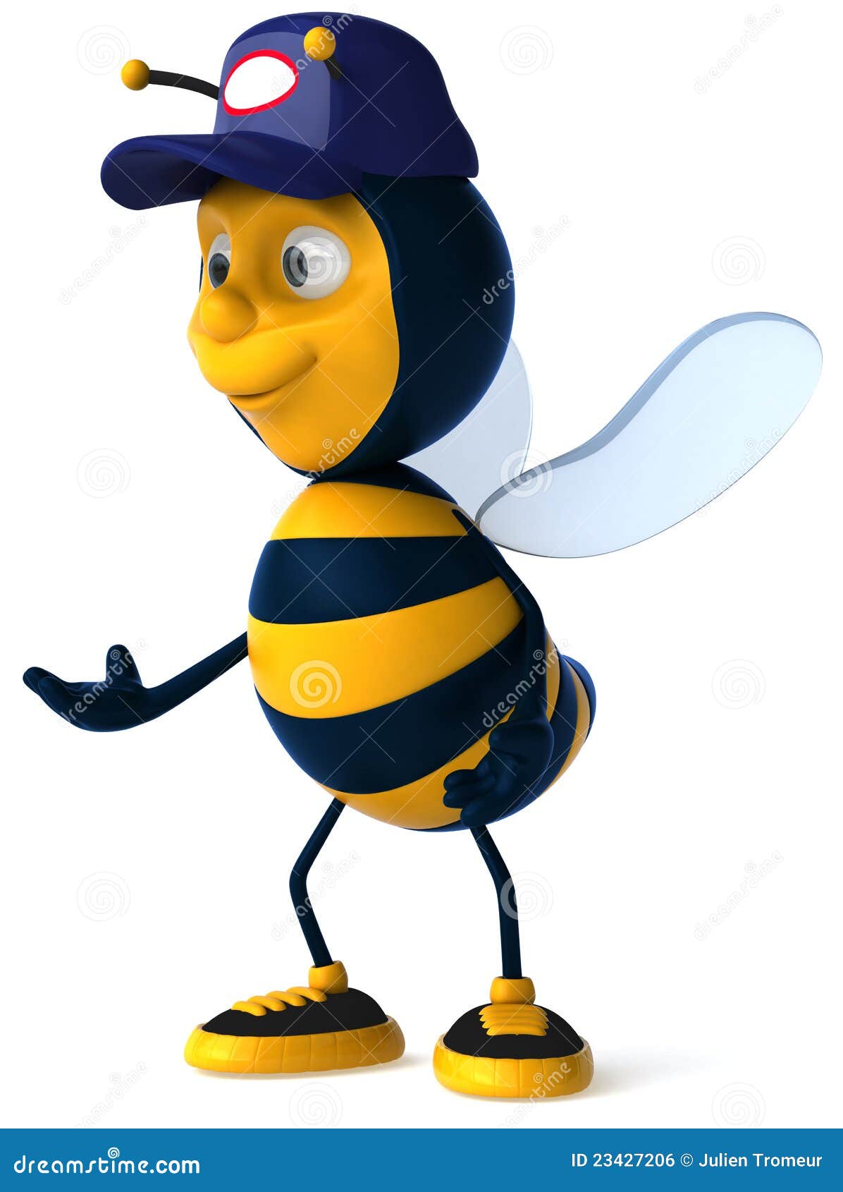 Bee stock illustration. Illustration of stinger, cartoon - 23427206