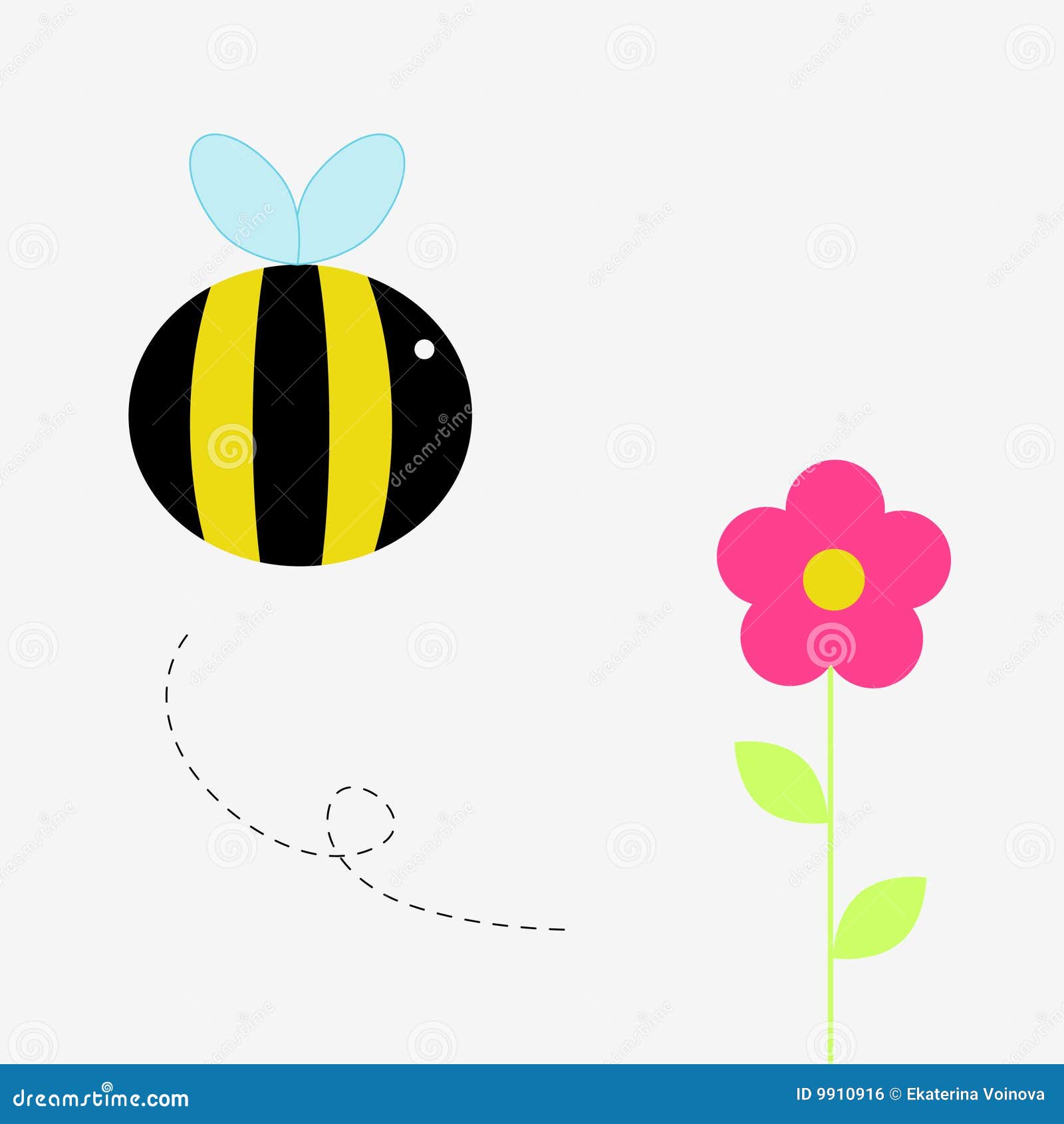 Bee stock vector. Illustration of square, background, white - 9910916