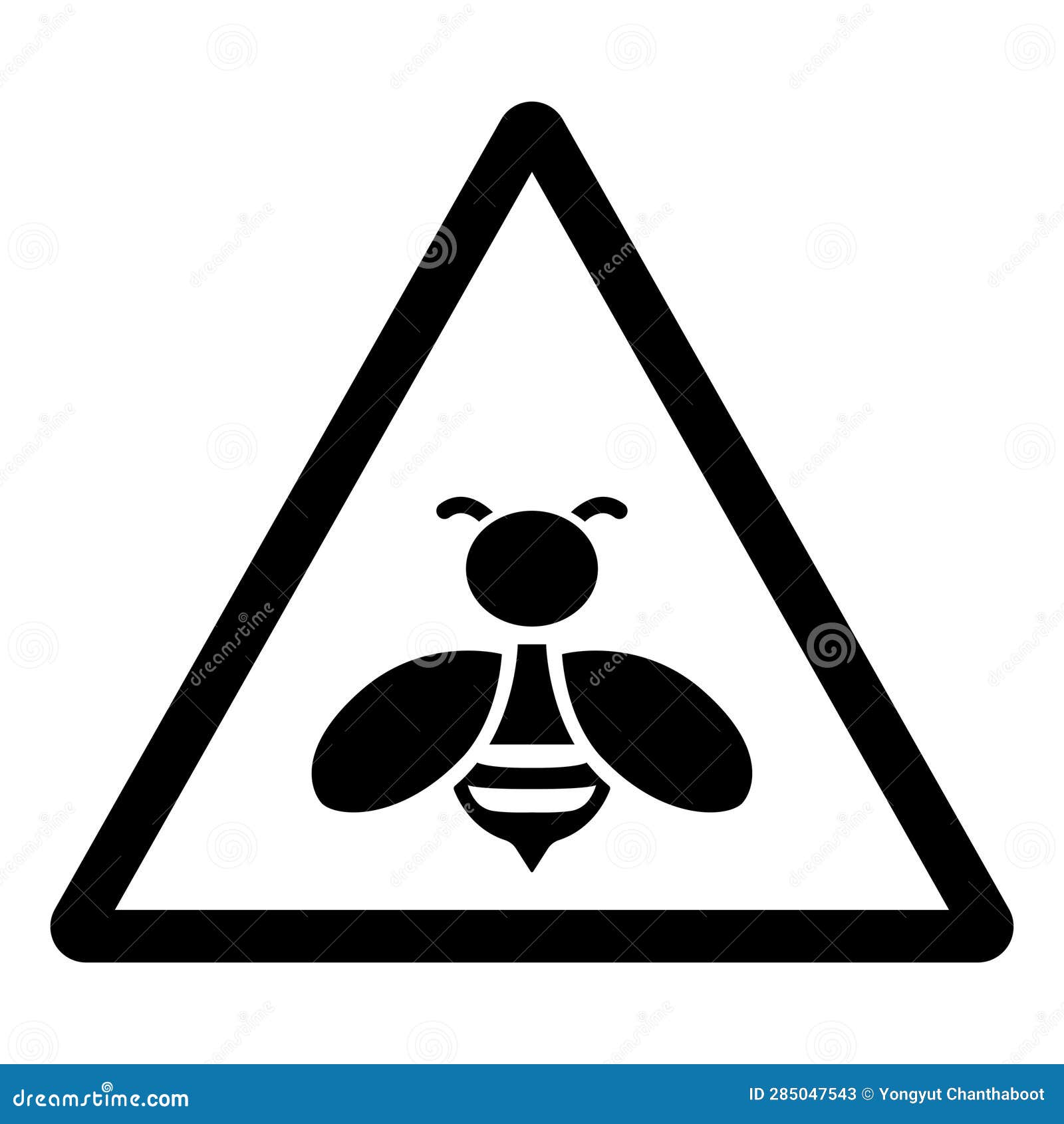 Bee Area Symbol Sign, Vector Illustration, Isolate on White Background ...