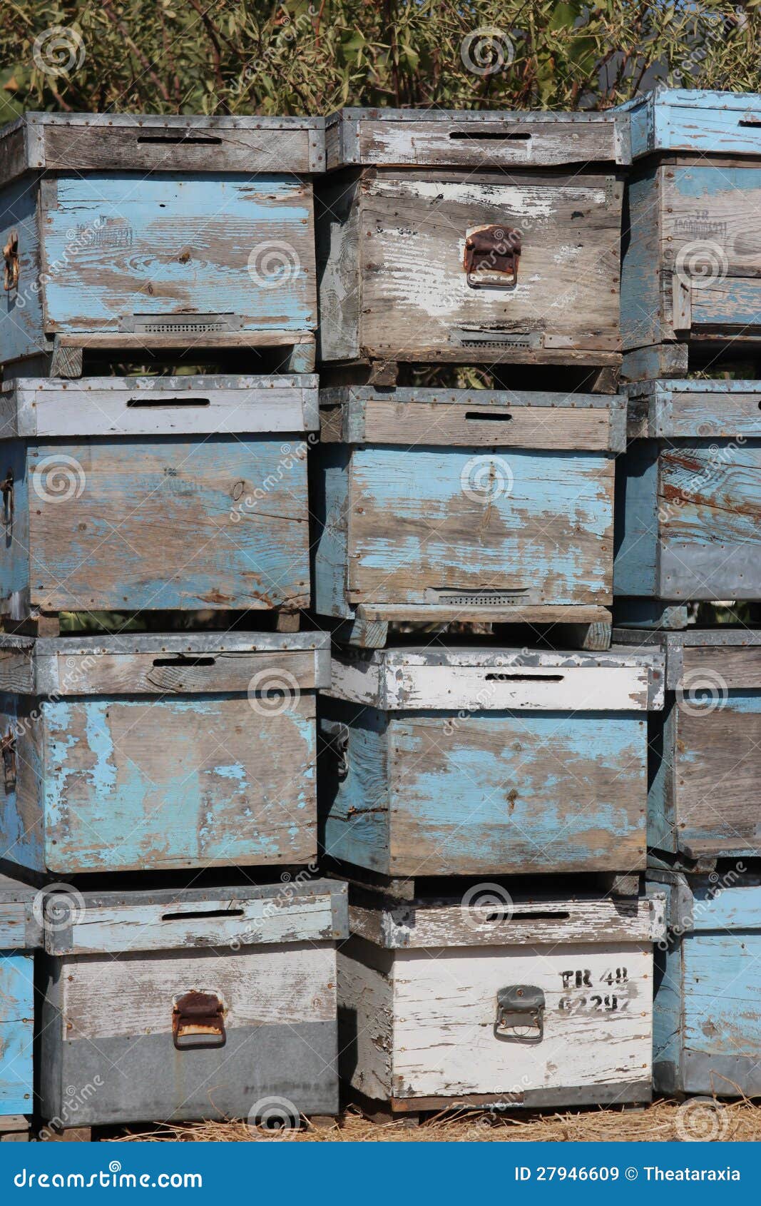 Bee Box stock image. Image of horizontal, farm, rustic - 27946609