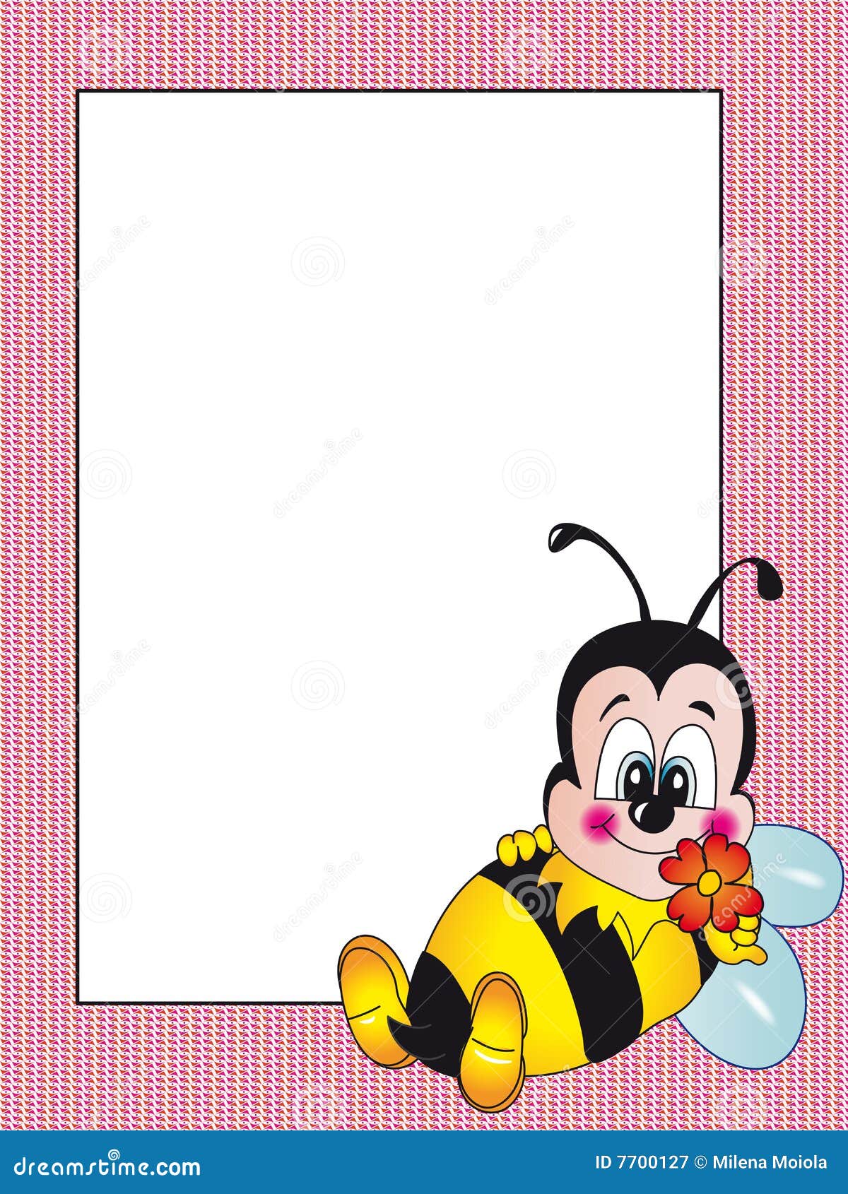 Bee card stock illustration. Illustration of antennae - 7700127