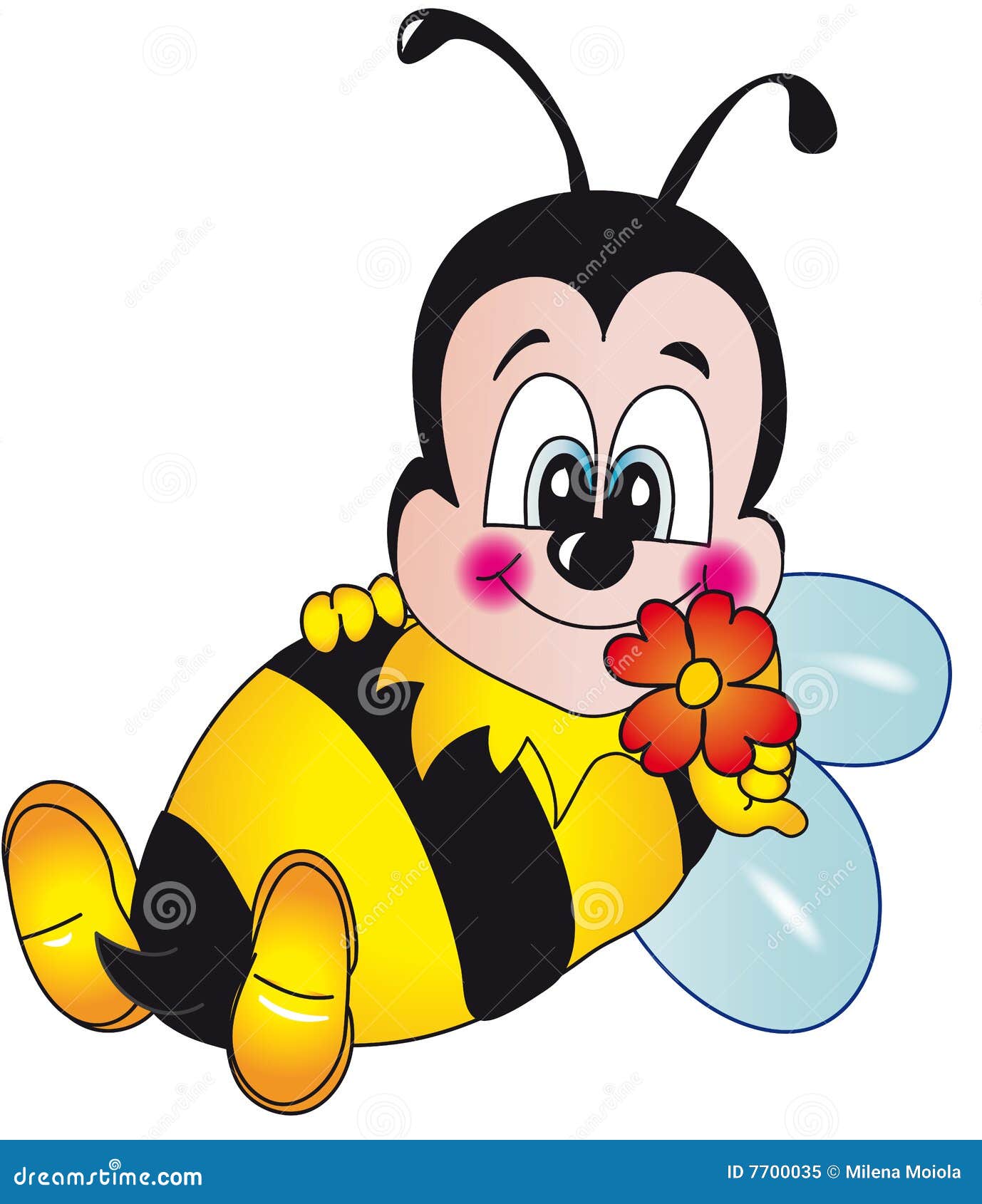 Praying Bee Clip Art
